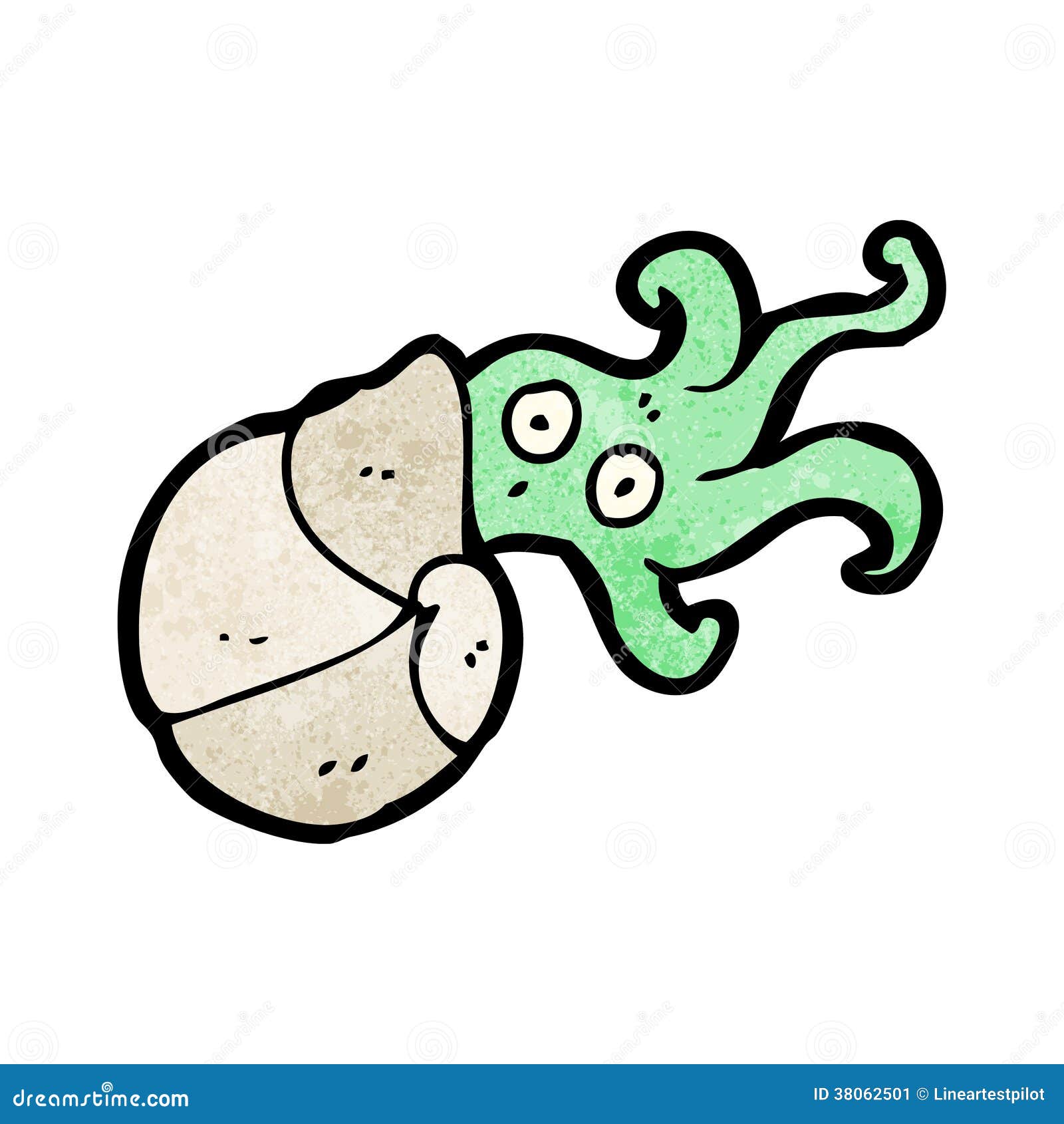 Cartoon Nautilus. Vector Illustration. Coloring And Dot To Dot G ...