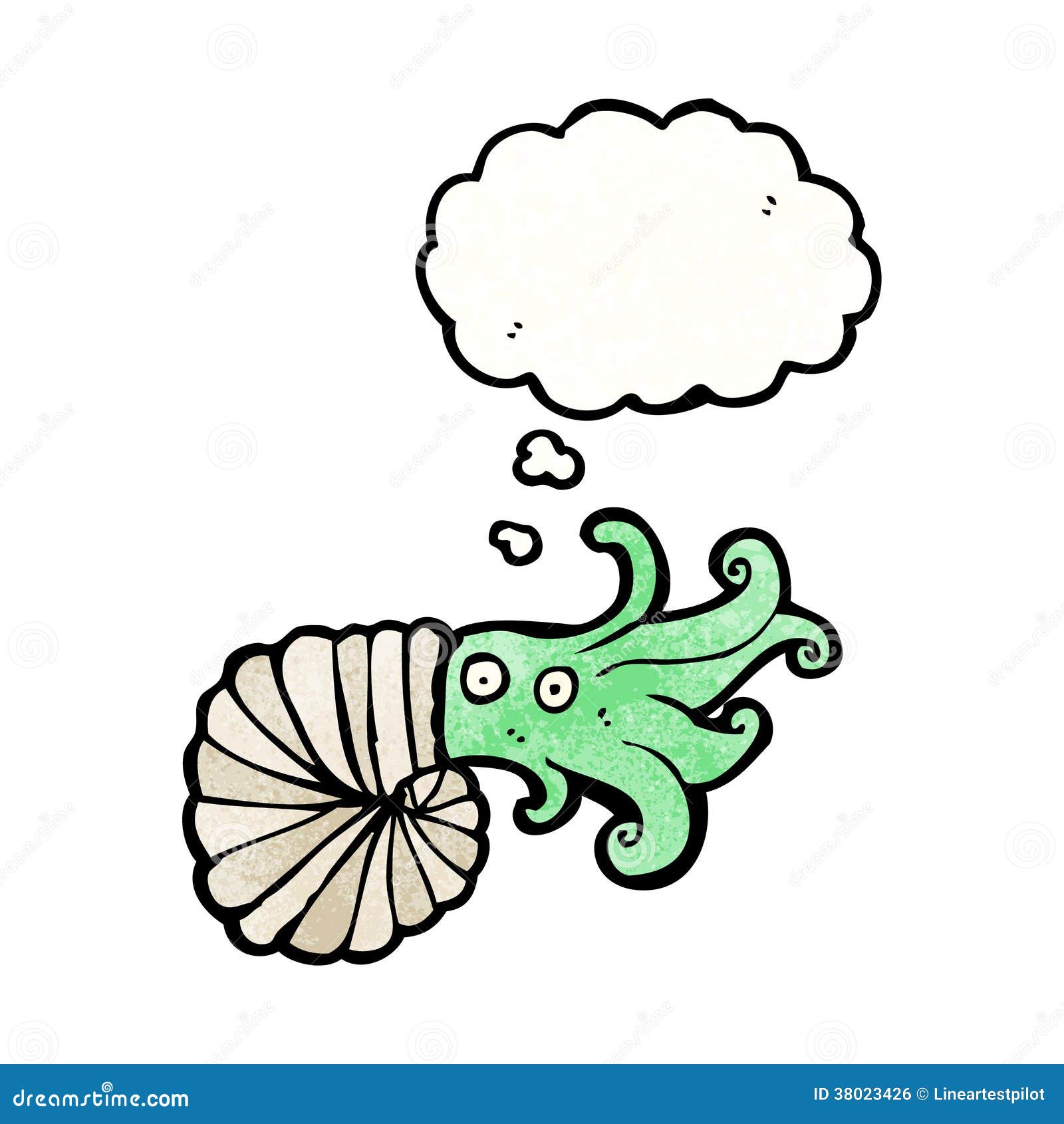 Cartoon Nautilus. Vector Illustration. Coloring And Dot To Dot G ...