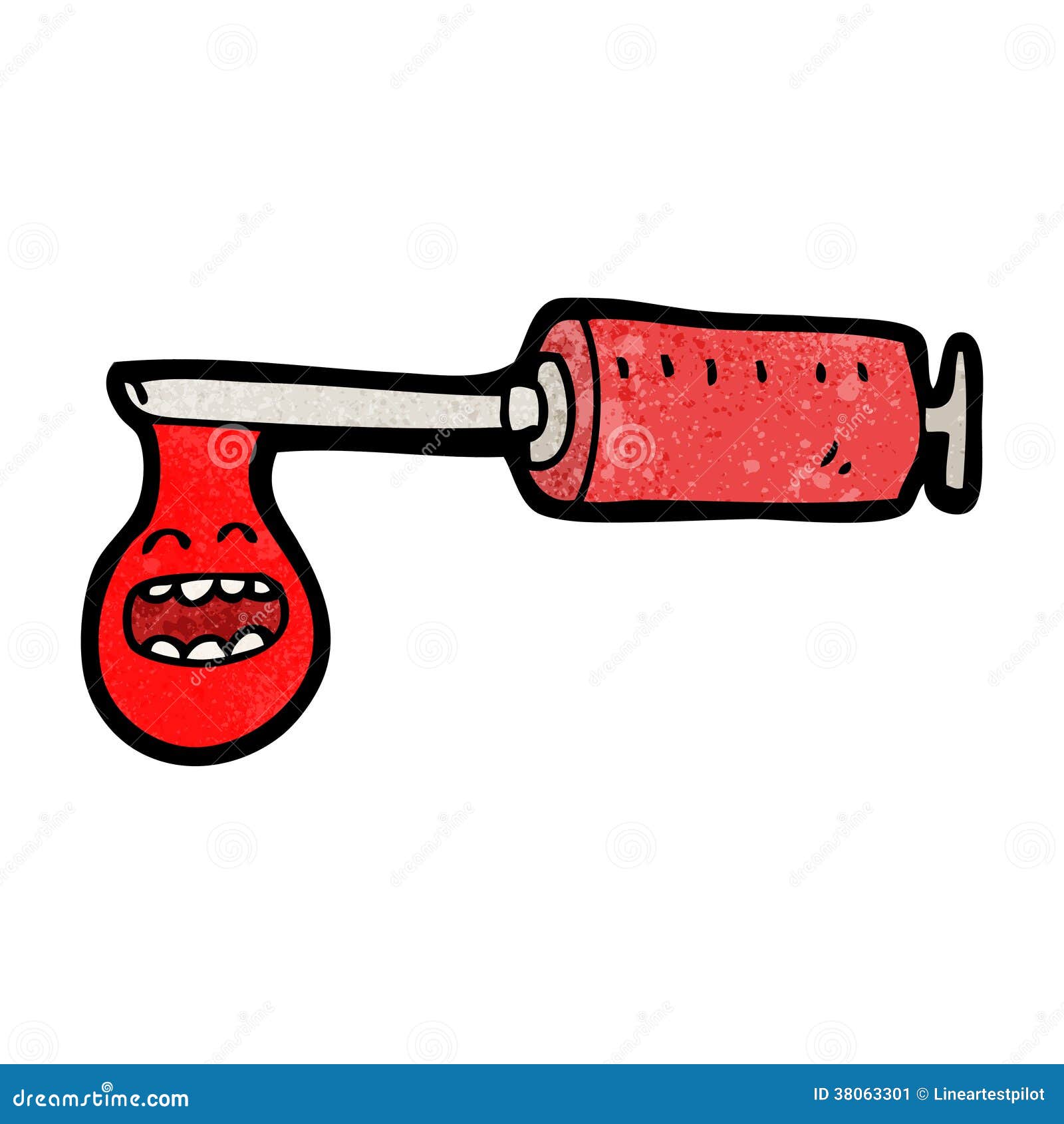 Cartoon needle of blood stock vector. Illustration of speech - 38063301