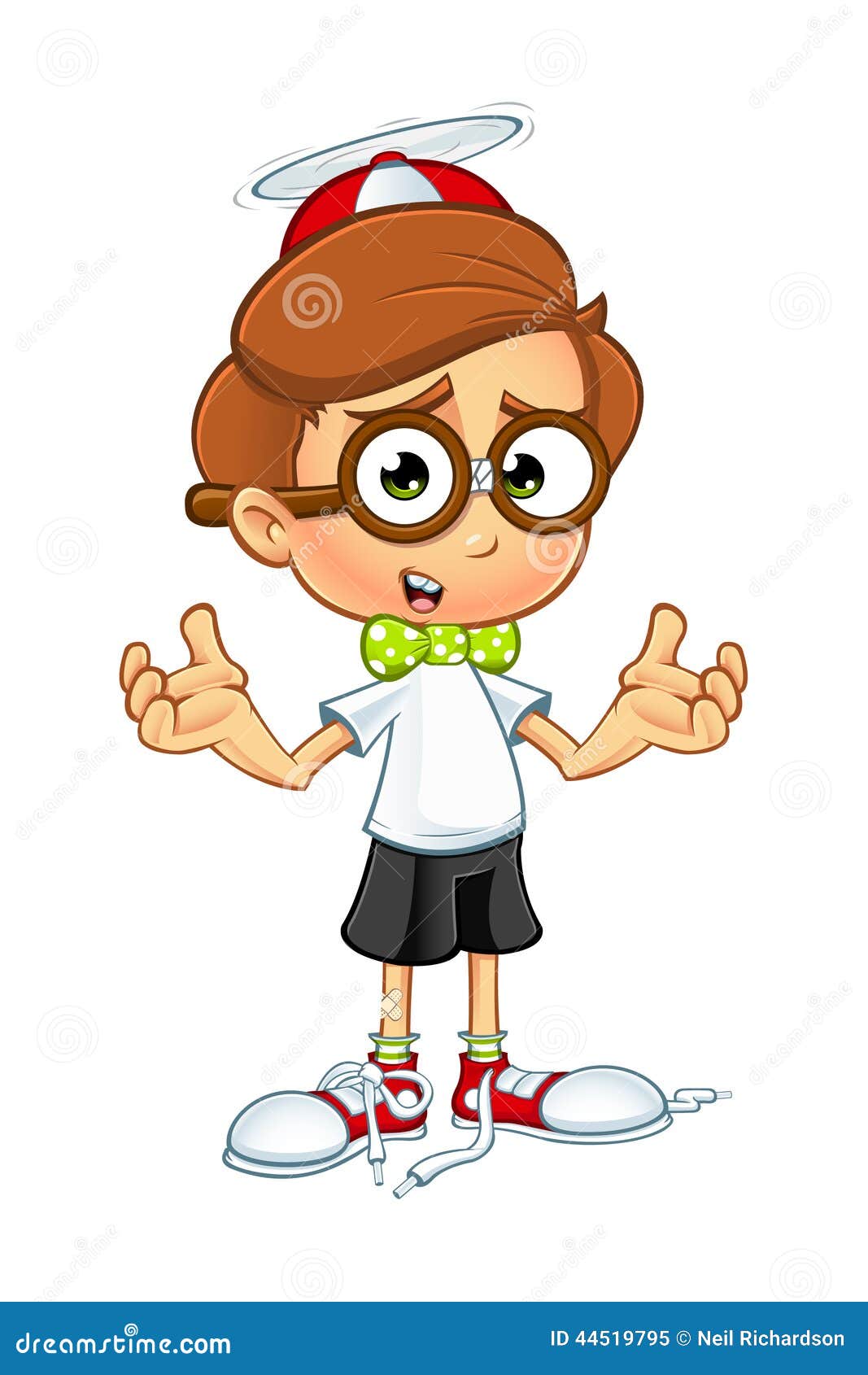 Cartoon Nerd Boy Character stock vector. Illustration of genius - 44519795