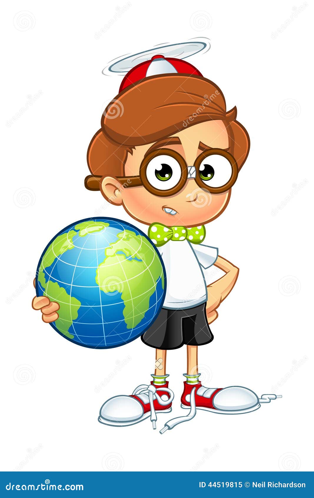Cartoon Nerd Boy Character stock vector. Illustration of nerd - 44519815
