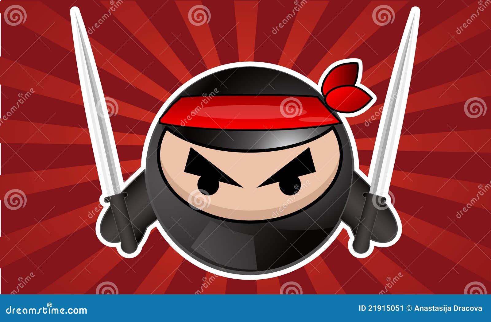 Cartoon ninja stock vector. Illustration of fighting - 21915051