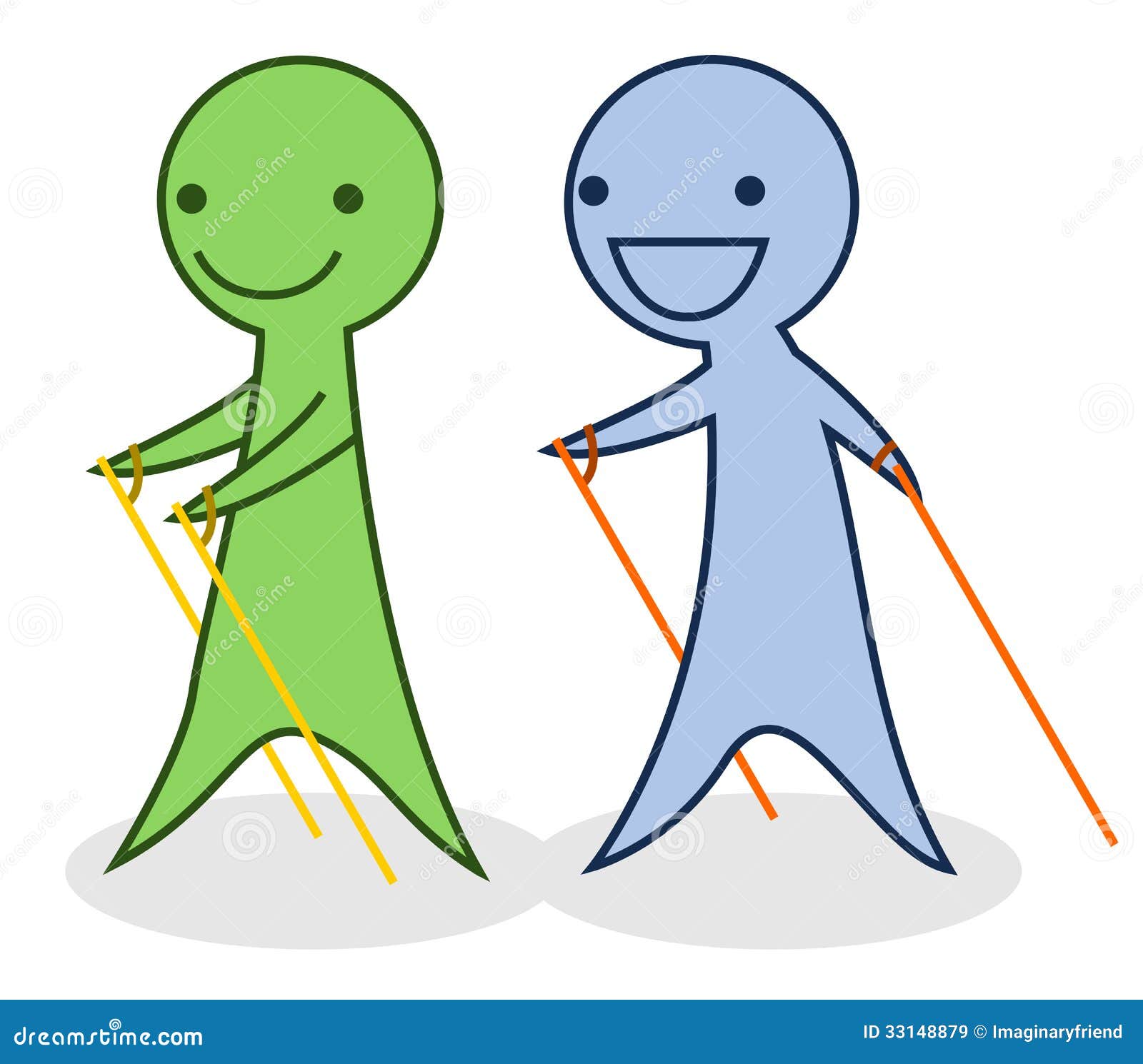 Cartoon Nordic Walking | CartoonDealer.com #33148879
