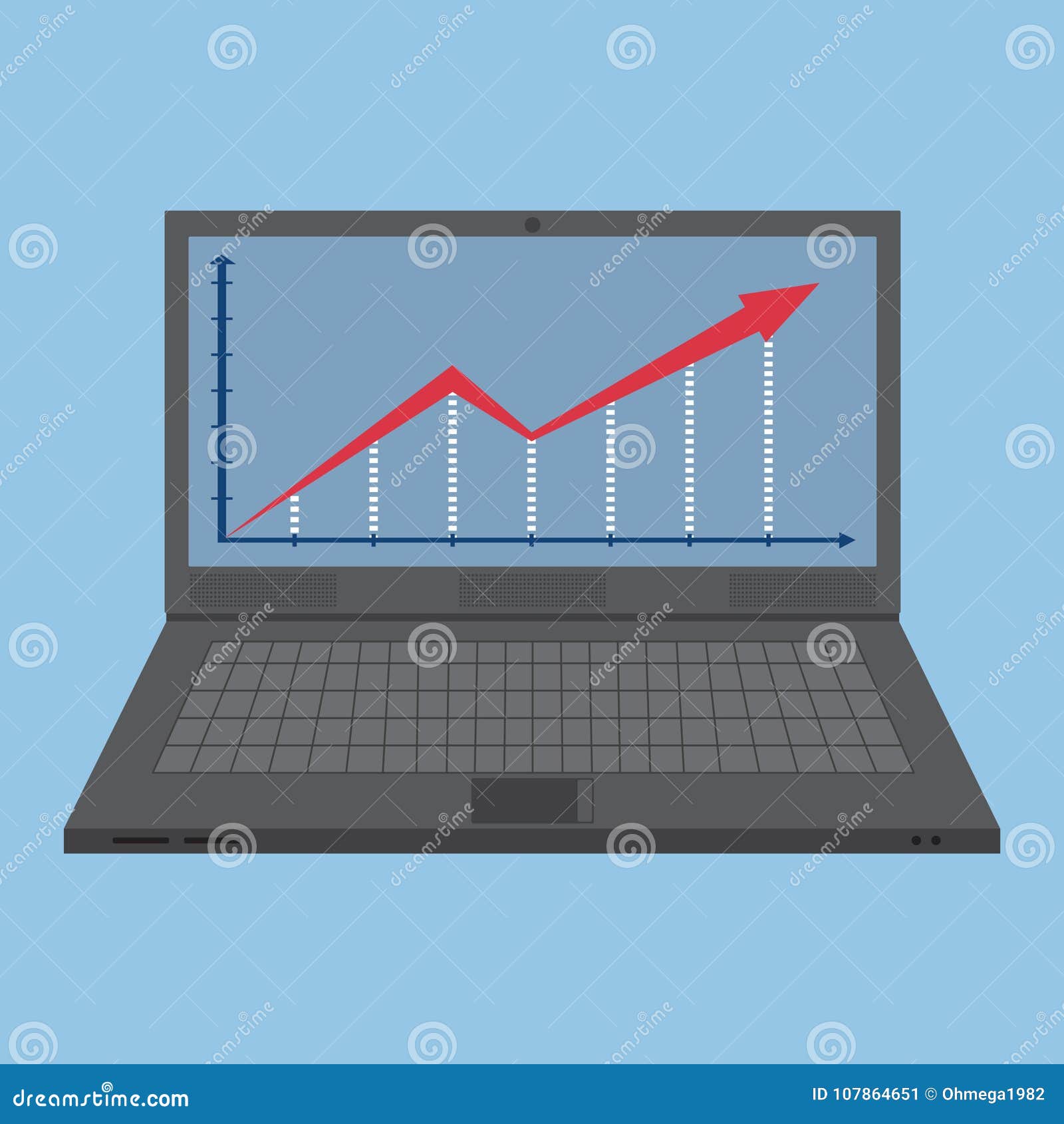 Cartoon notebook laptop. stock vector. Illustration of design - 107864651