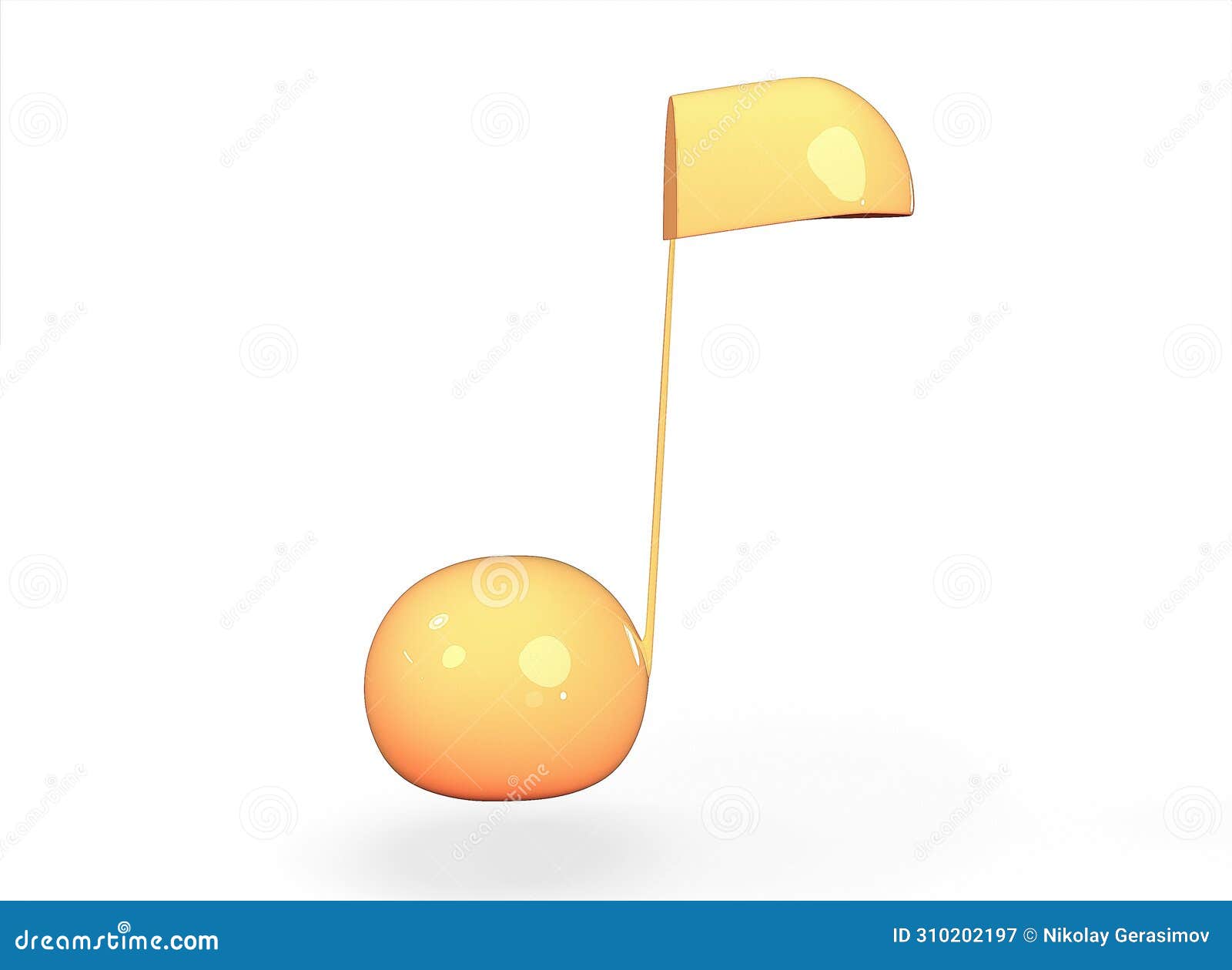 Cartoon Notes on a White Background 3D Rendering Stock Illustration ...