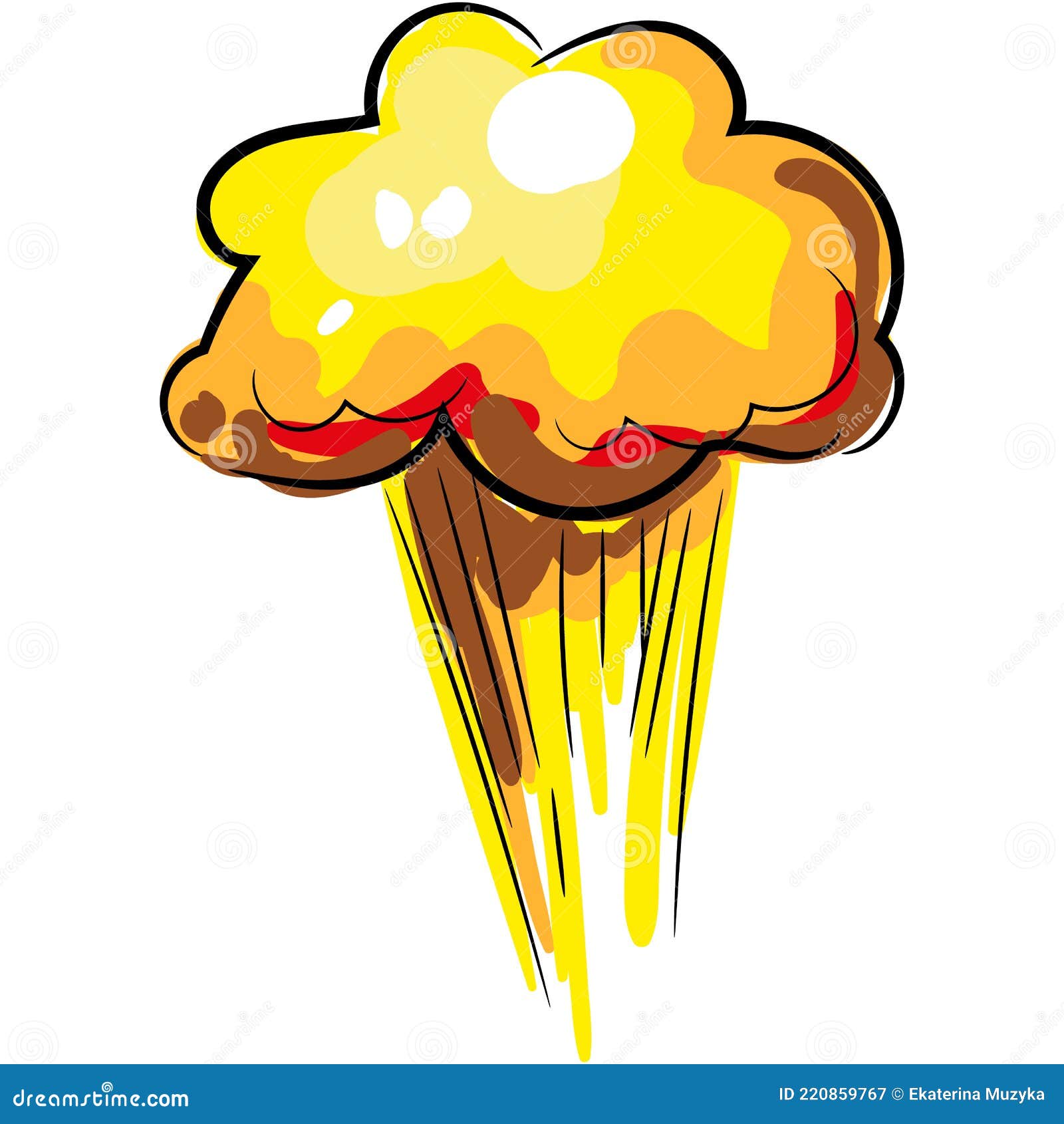Cartoon Mushroom Explosion
