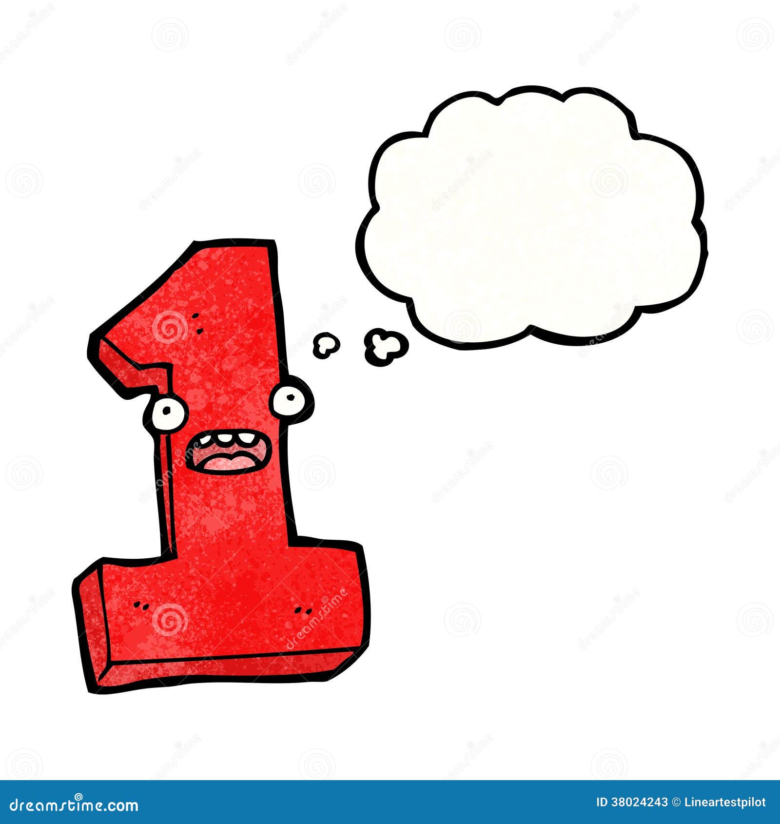 Cartoon Number One Stock Photos - Image: 38024243