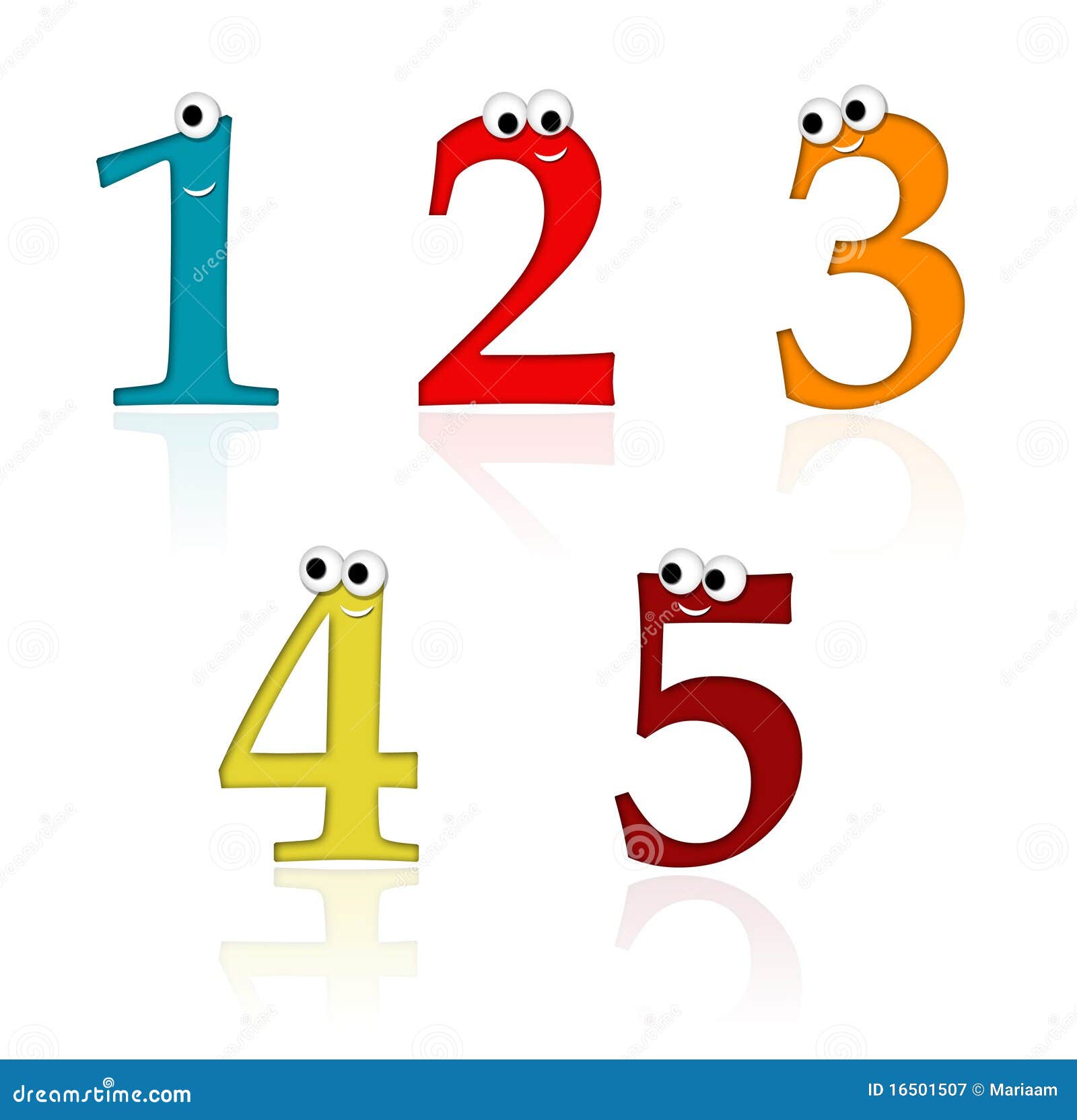 Cartoon Numbers And Signs Vector Illustration | CartoonDealer.com #19476930