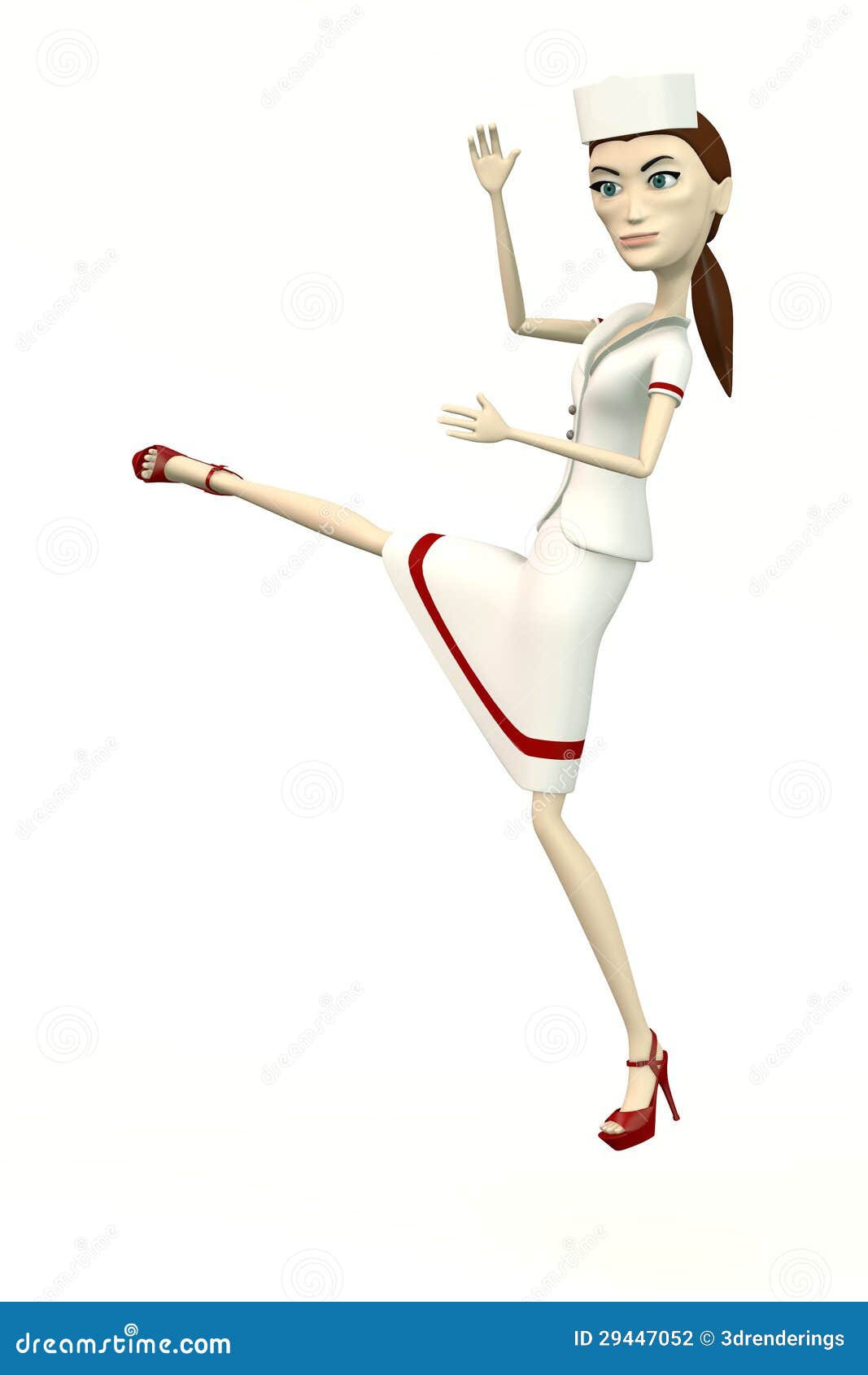 Cartoon Nurse - Fighting Stock Photo | CartoonDealer.com #29447052