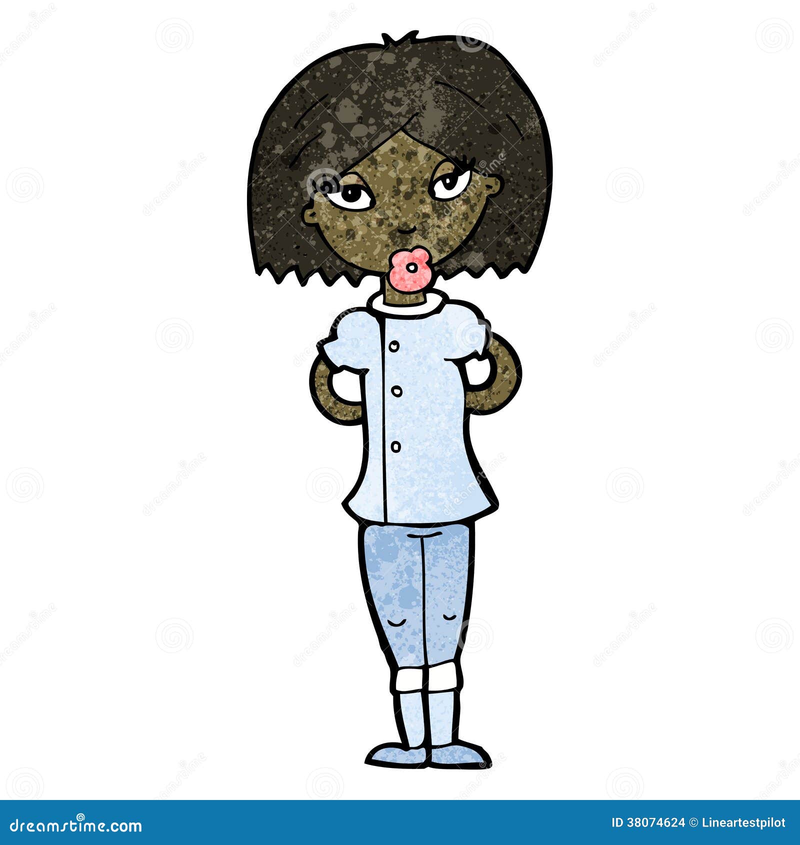 Cartoon nurse stock illustration. Illustration of silly - 38074624