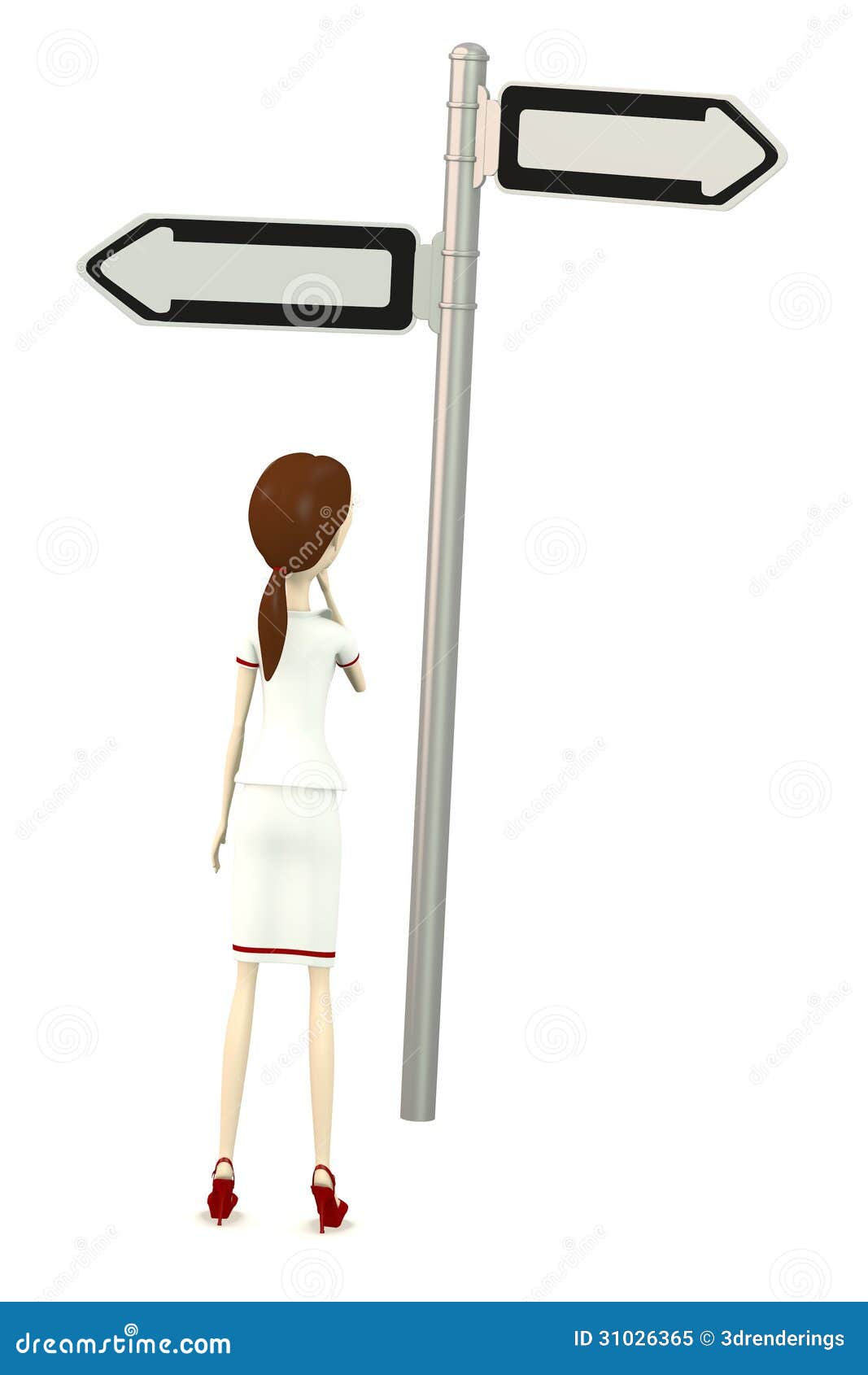 Cartoon nurse with sign stock illustration. Illustration of business ...