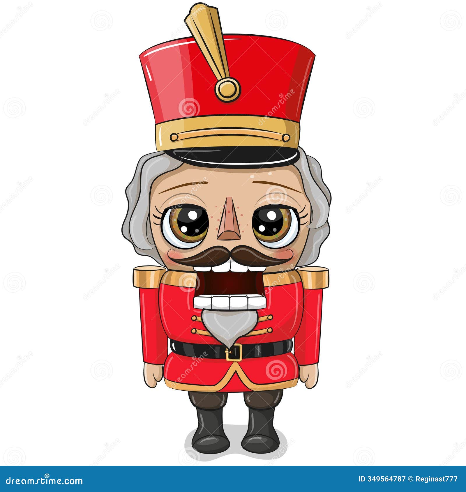 Cartoon Nutcracker Isolated on White Background Stock Vector ...