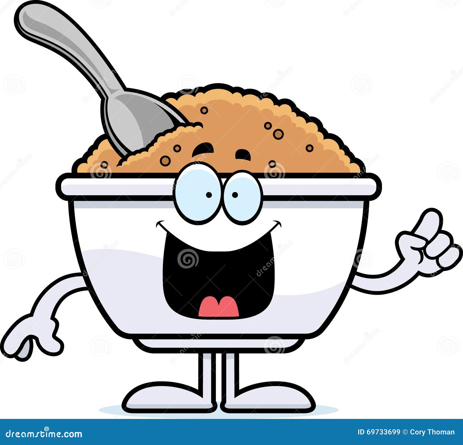Cartoon Oatmeal Idea stock vector. Illustration of clipart - 69733699