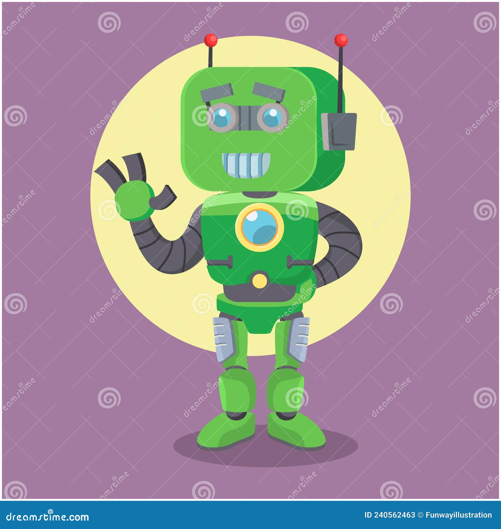 Cartoon Object Living Character Design Vector Stock Vector ...