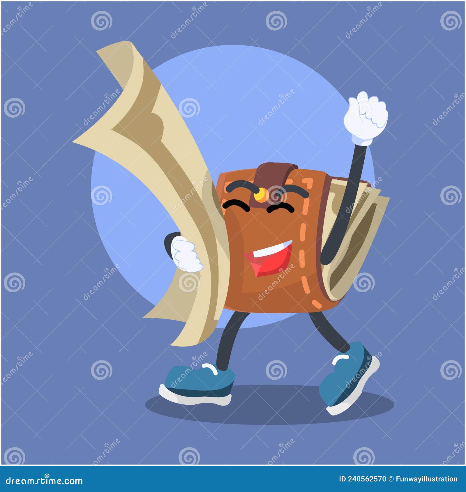 Cartoon Object Living Character Design Vector Stock Vector ...