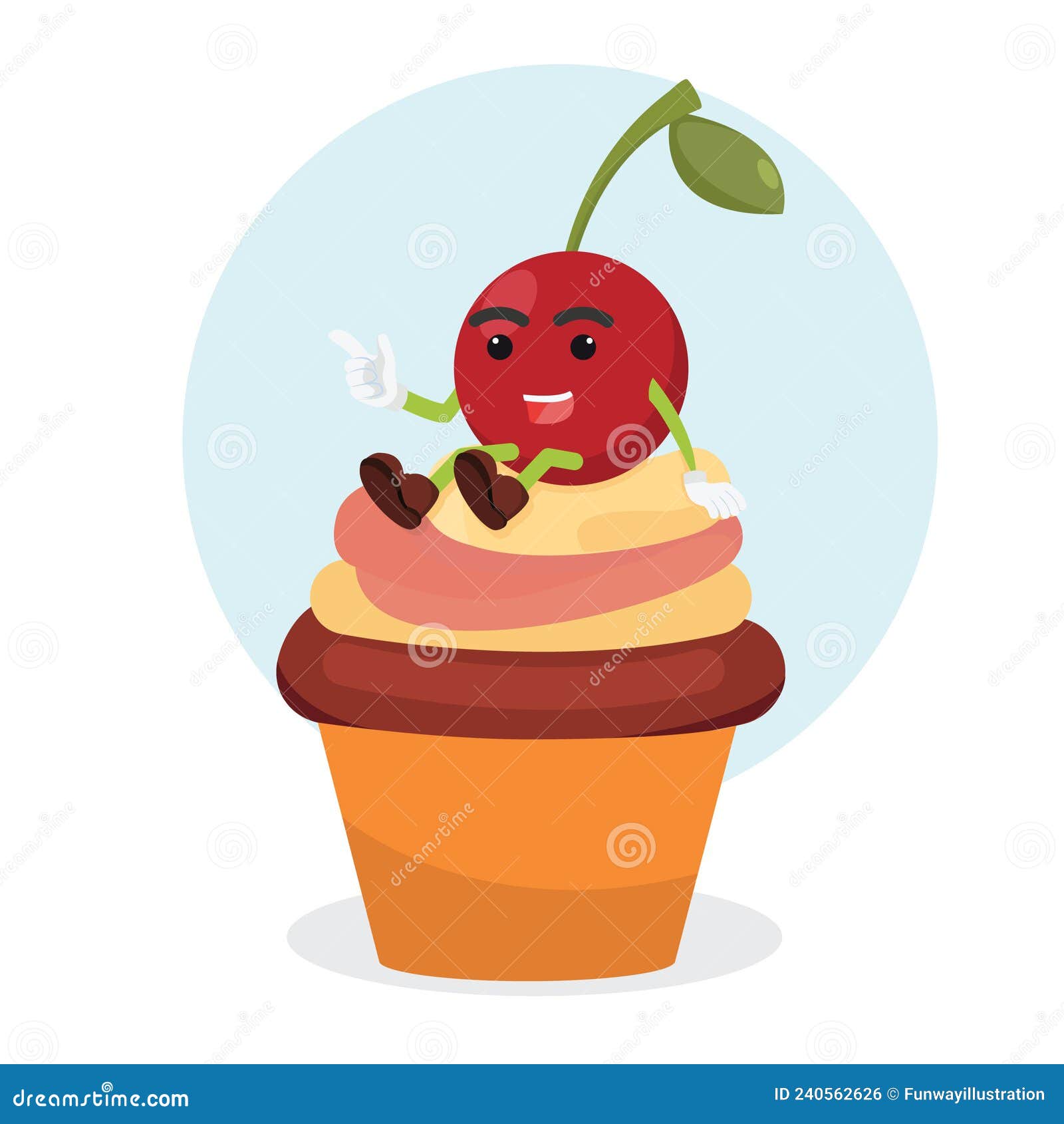 Cartoon Object Living Character Design Vector Stock Vector ...