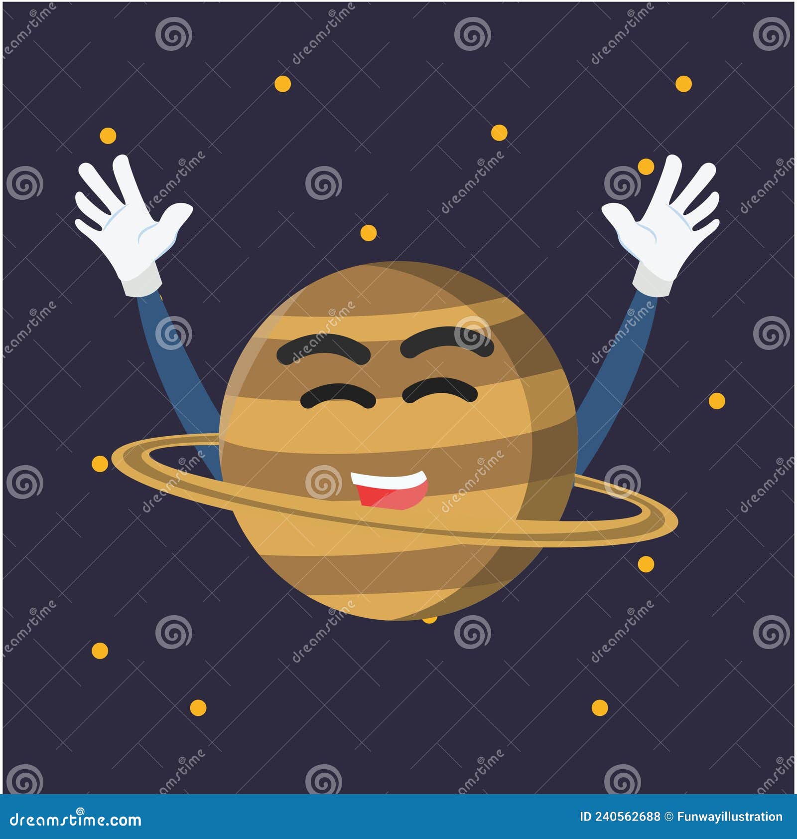 Cartoon Object Living Character Design Vector Stock Vector ...