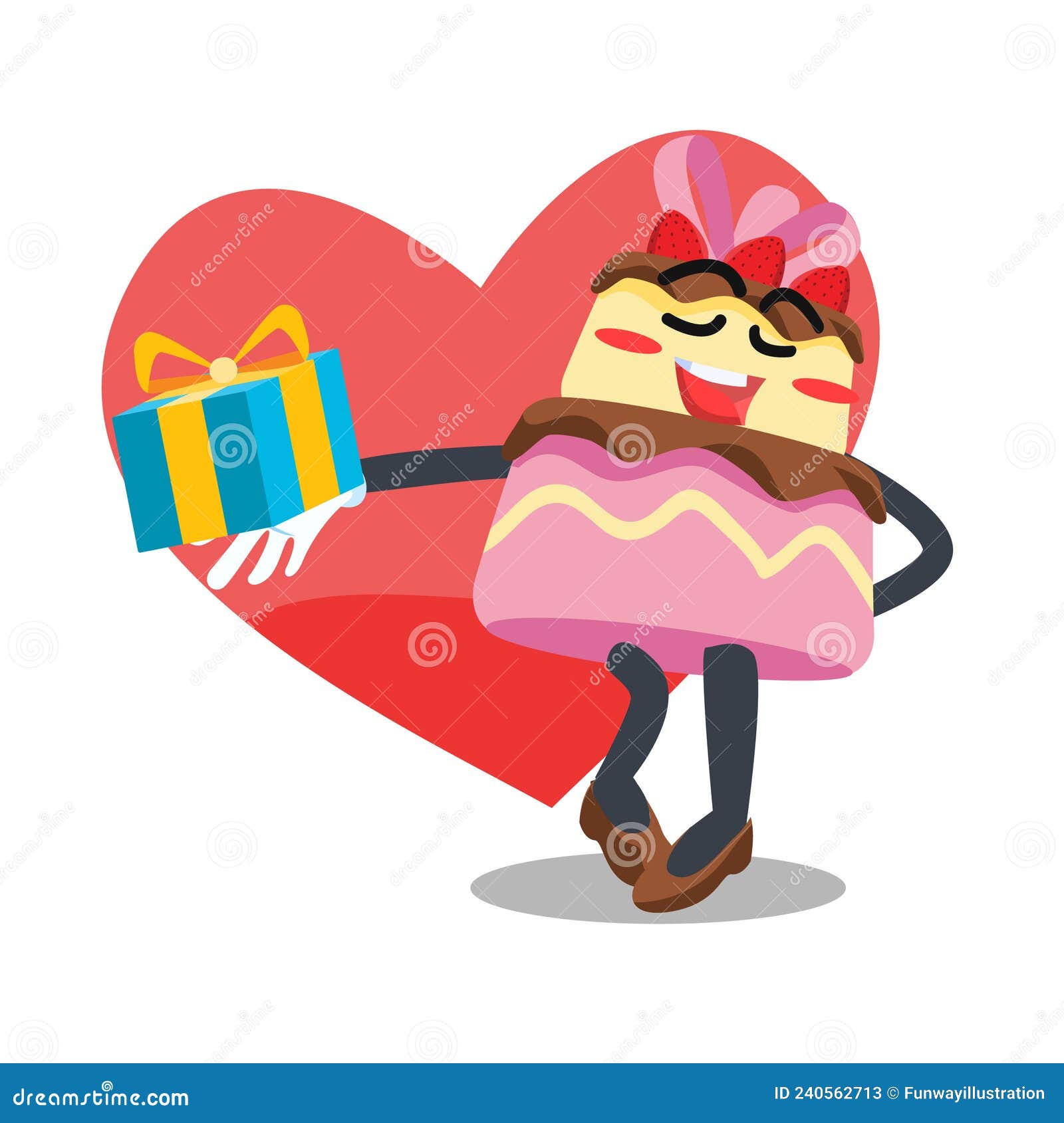 Cartoon Object Living Character Design Vector Stock Vector ...