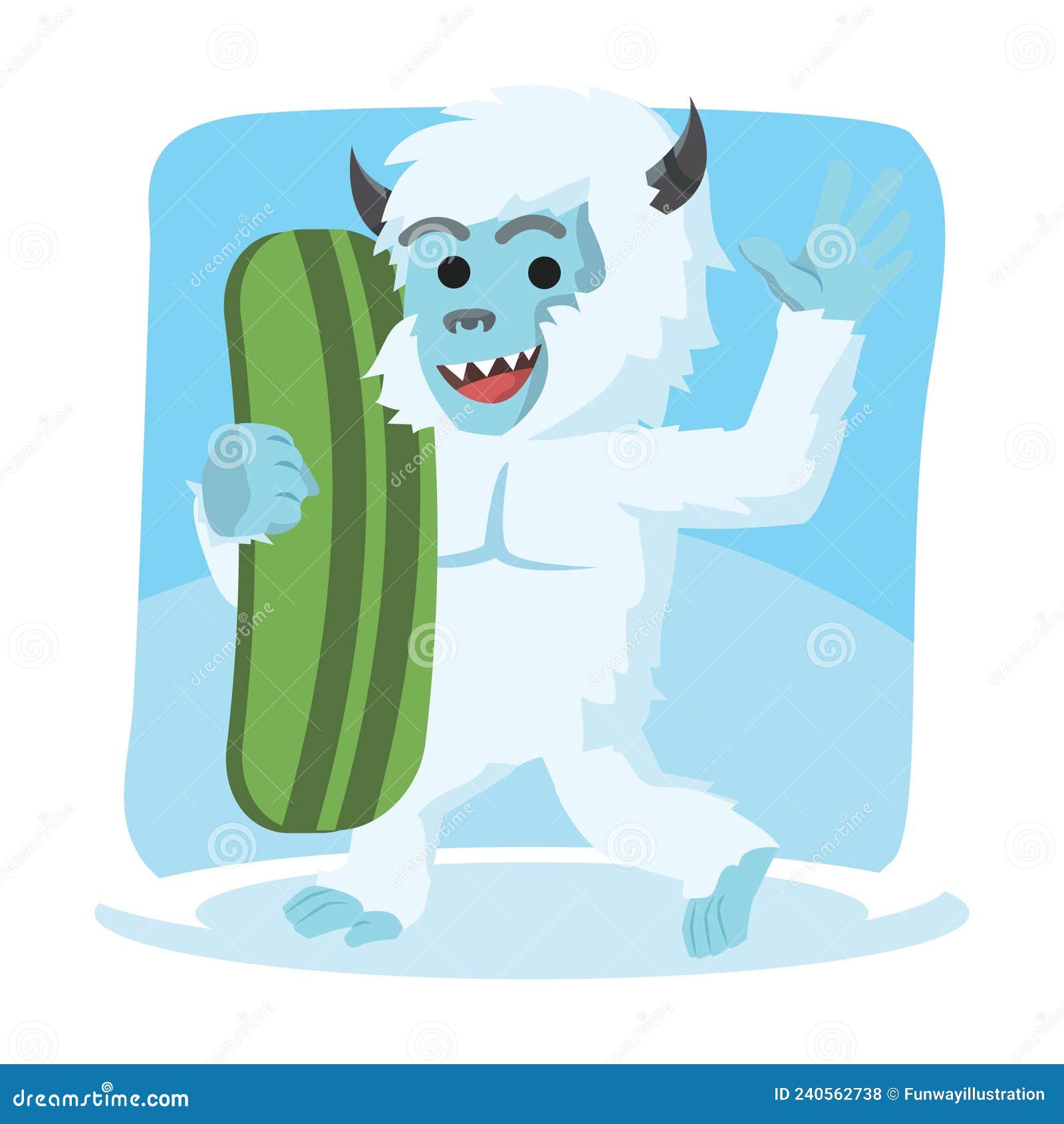 Cartoon Object Living Character Design Vector Stock Vector ...