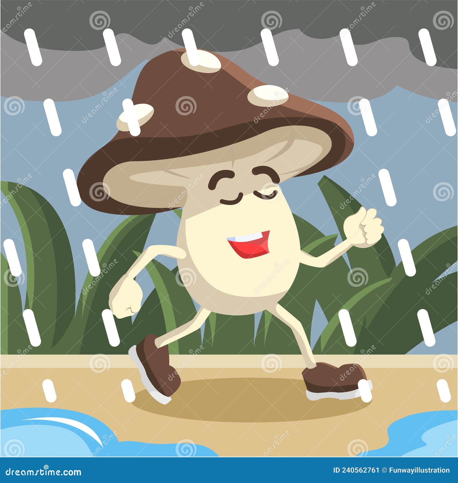 Cartoon Object Living Character Design Vector Stock Vector ...