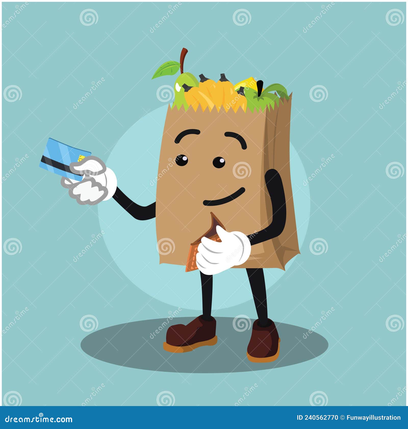 Cartoon Object Living Character Design Vector Stock Vector ...