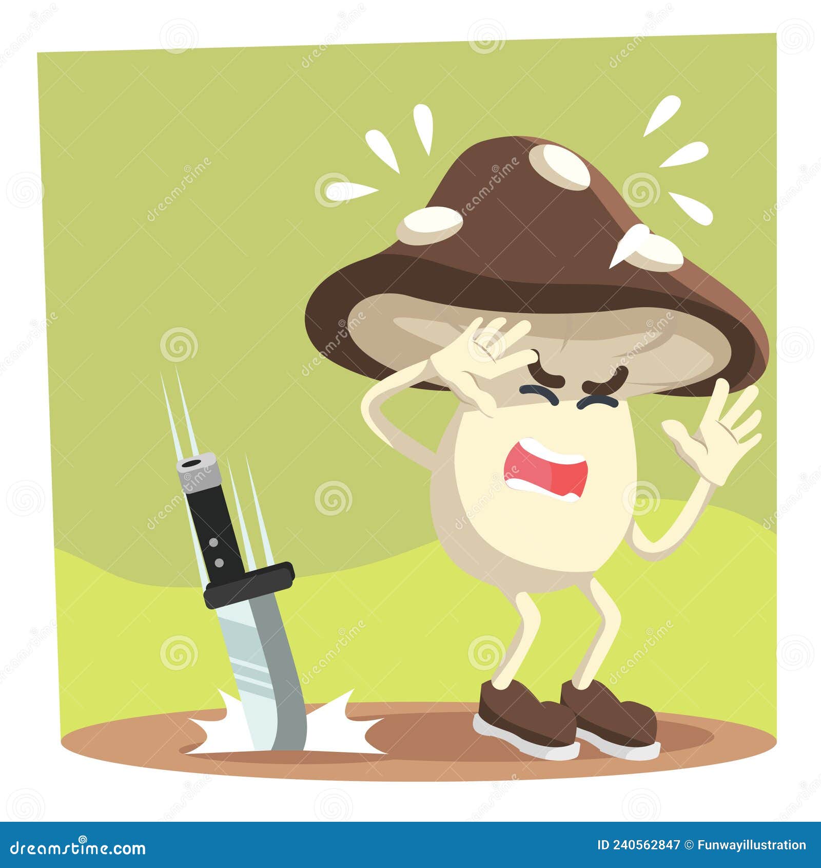 Cartoon Object Living Character Design Vector Stock Vector ...