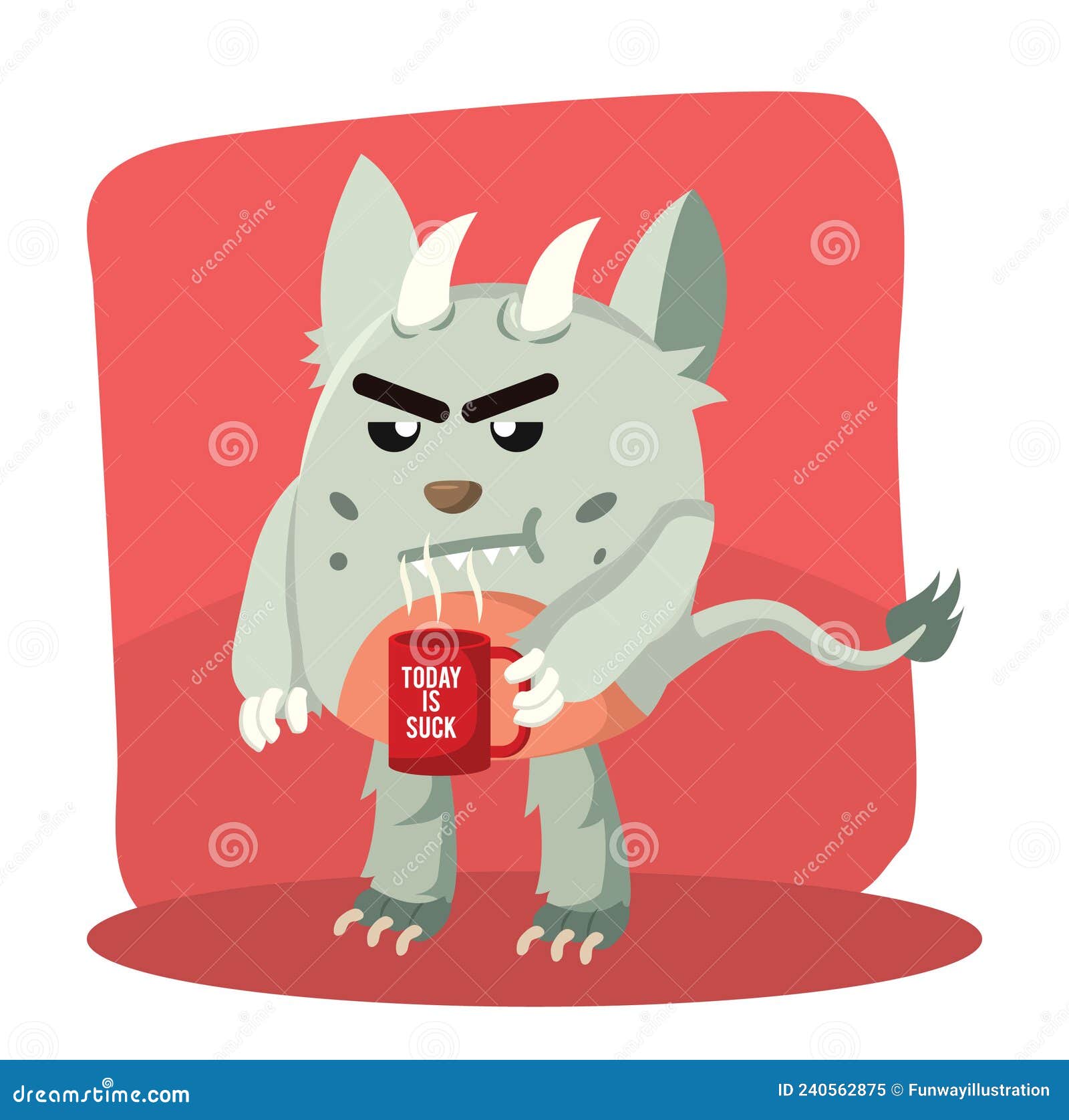 Cartoon Object Living Character Design Vector Stock Vector ...