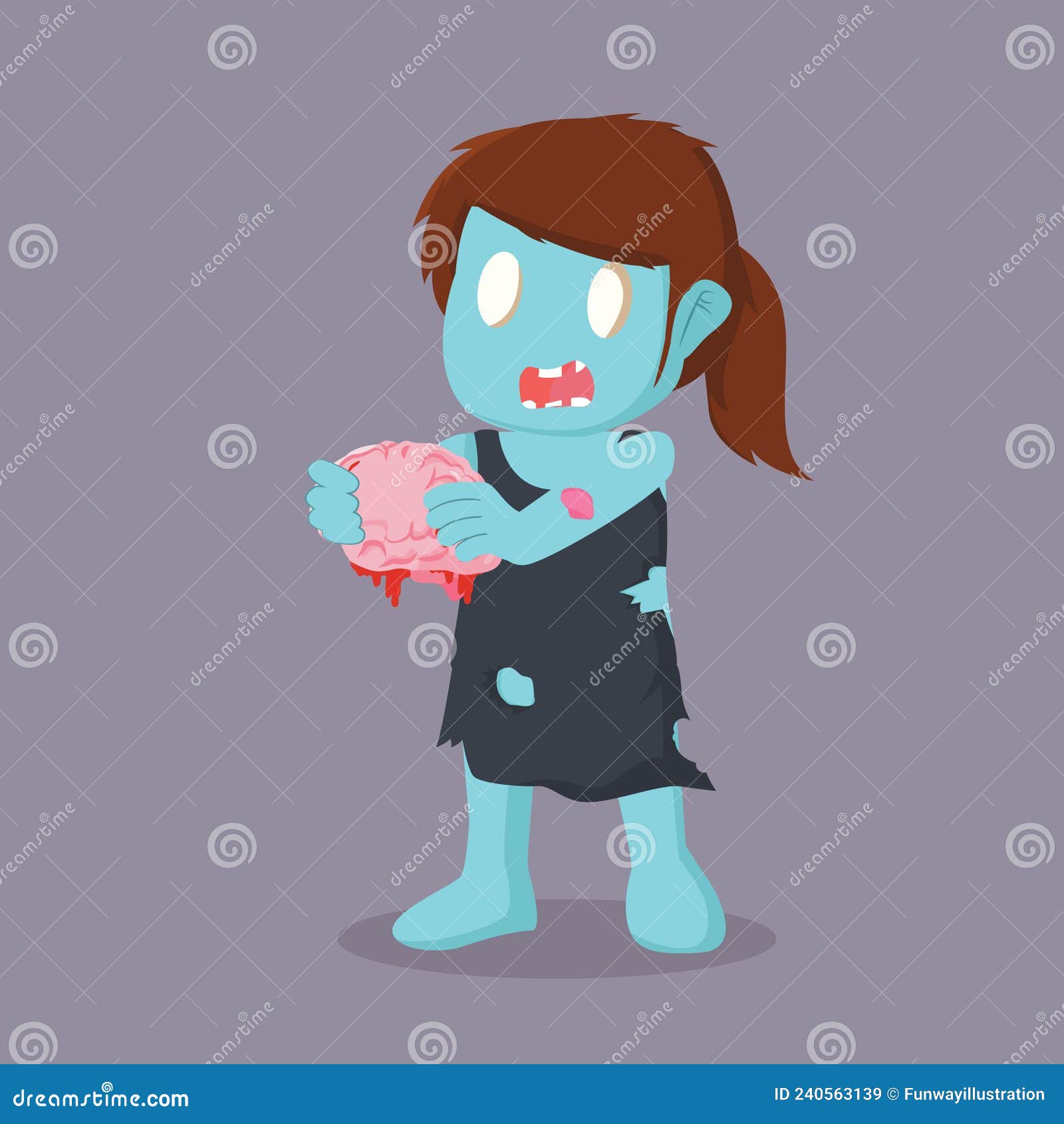 Cartoon Object Living Character Design Vector Stock Vector ...