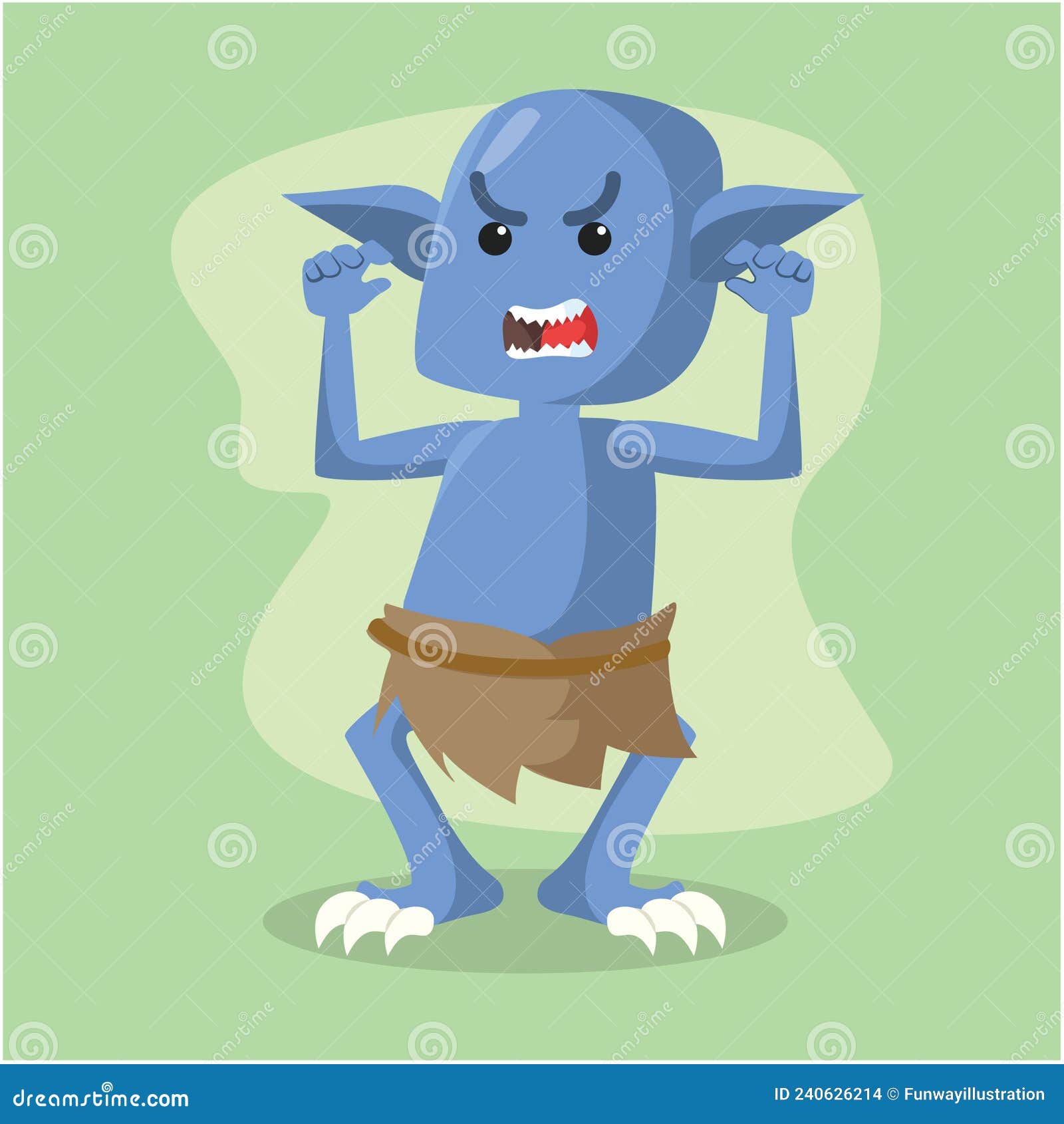 Cartoon Object Living Character Design Vector Stock Vector ...