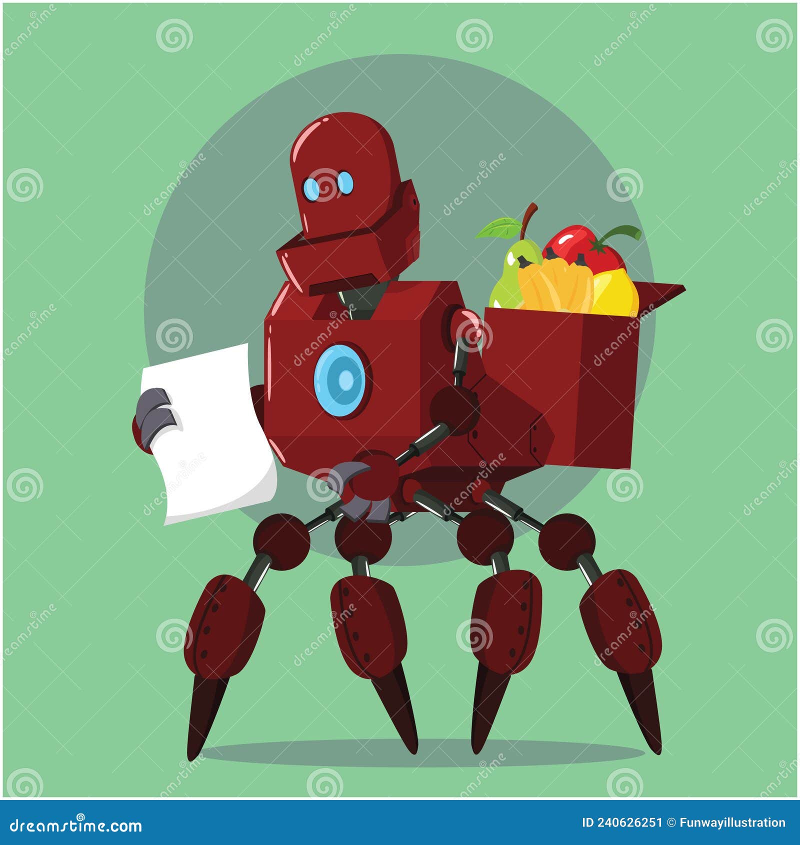 Cartoon Object Living Character Design Vector Stock Vector ...