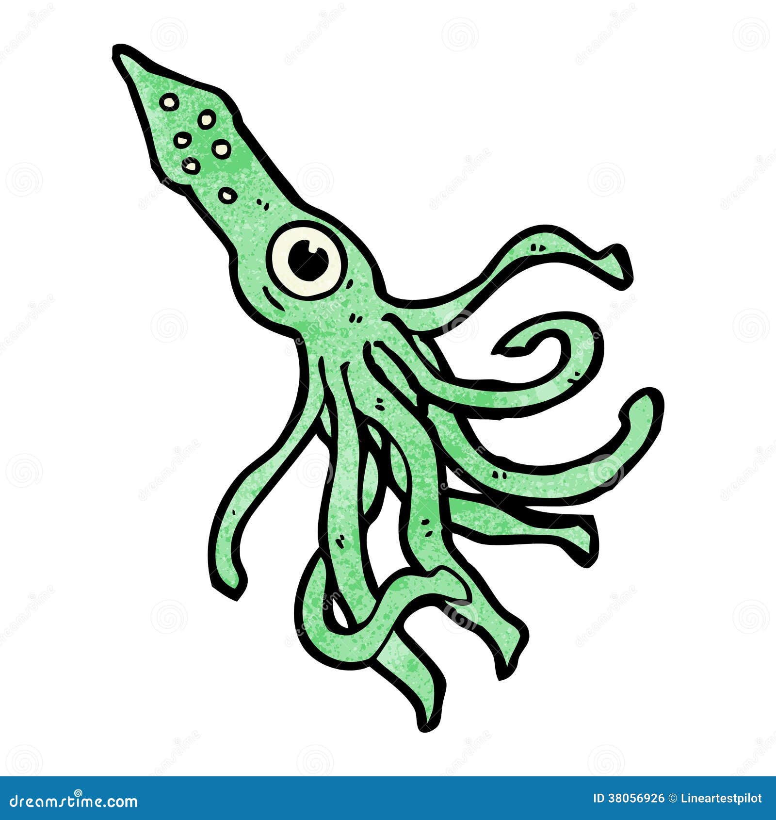 Cartoon octopus stock vector. Illustration of cute, quirky - 38056926