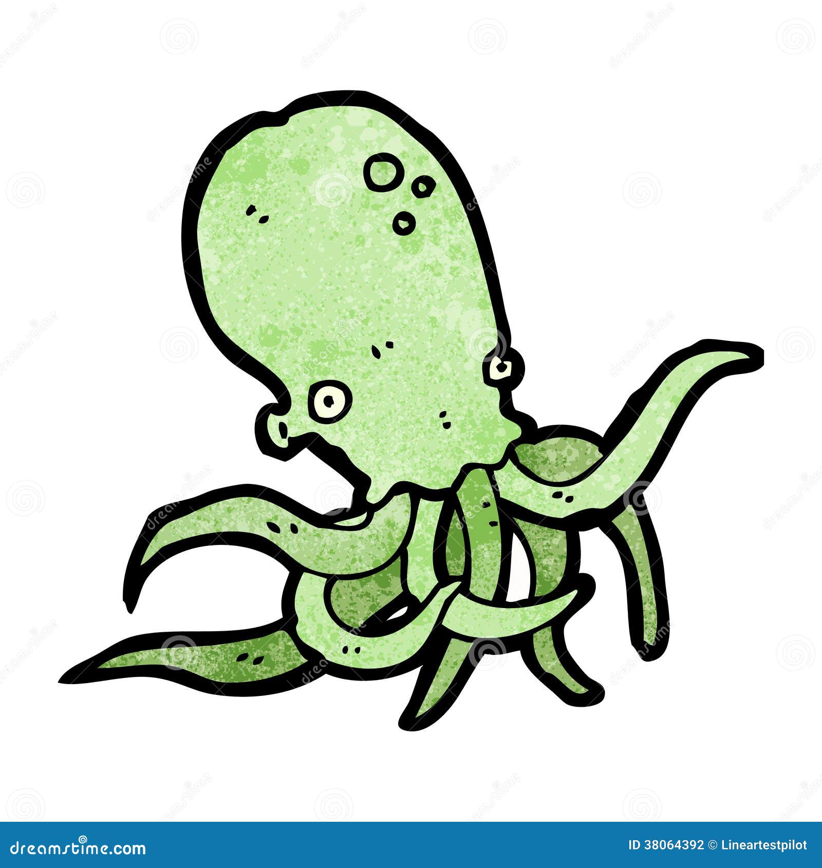 Cartoon octopus stock vector. Illustration of drawn, character - 38064392