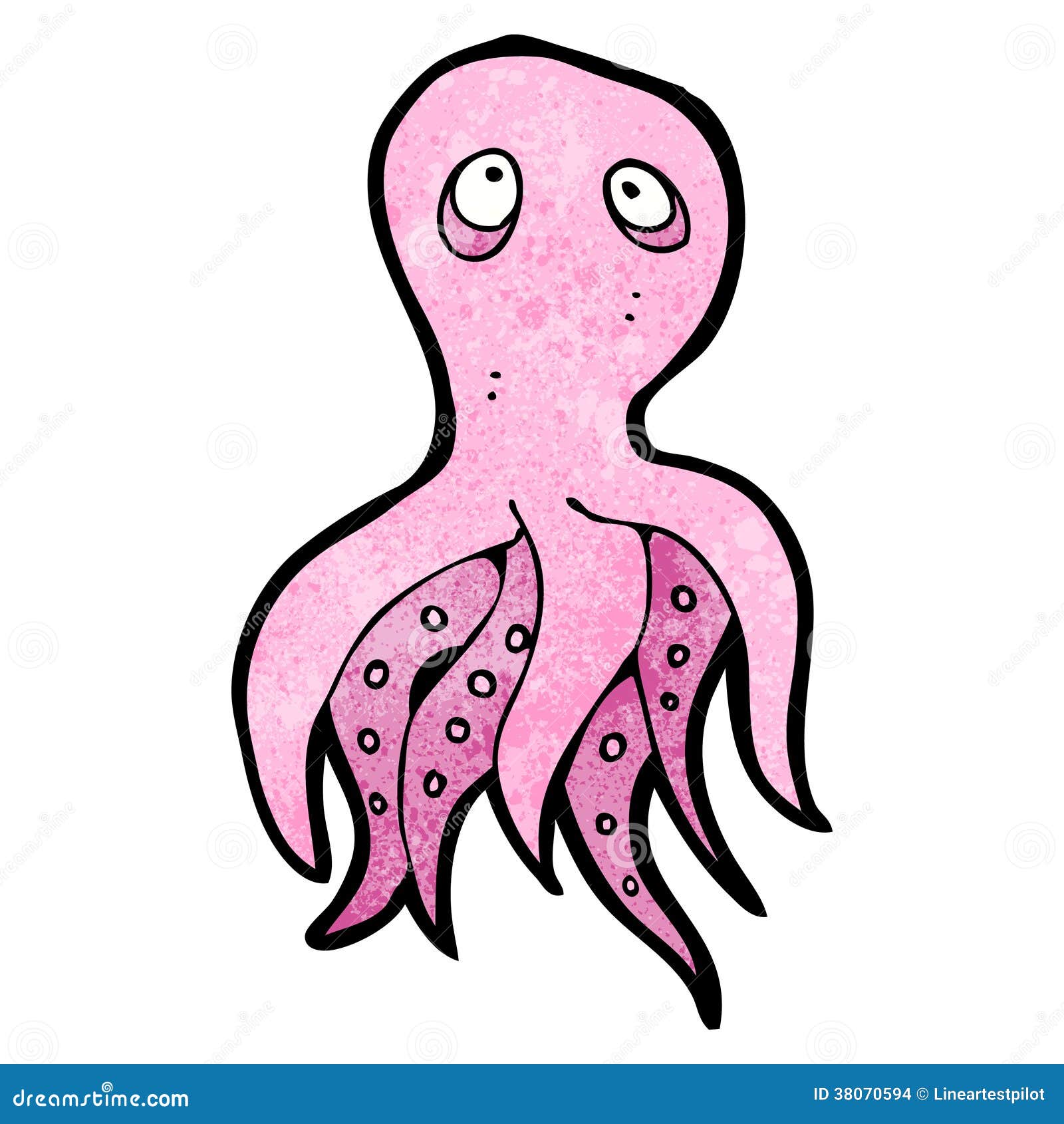 Cartoon octopus stock vector. Illustration of doodle - 38070594