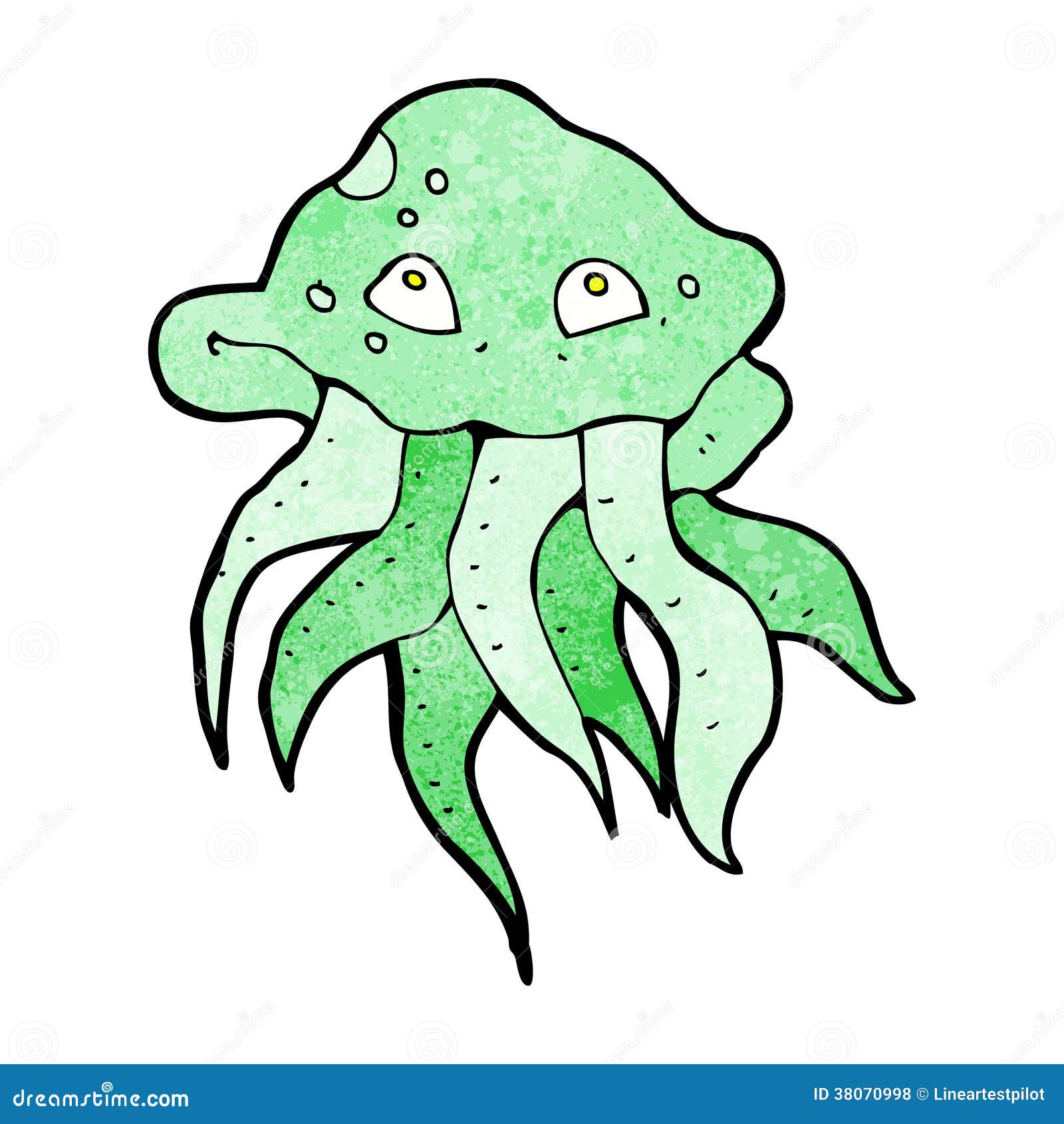 Cartoon octopus stock vector. Illustration of crazy, quirky - 38070998