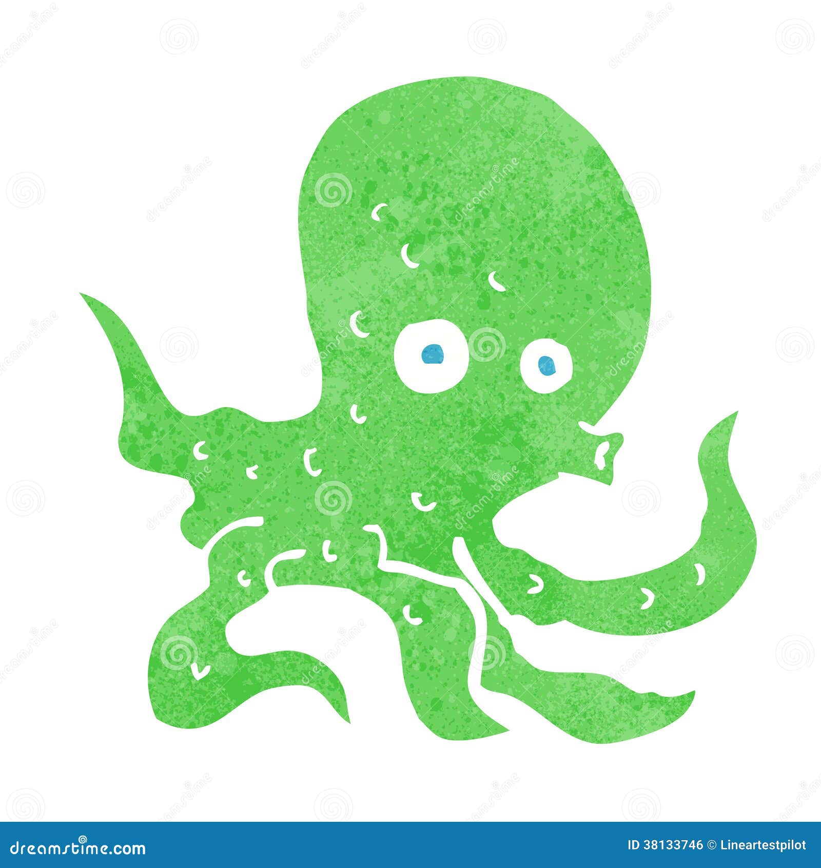Cartoon octopus stock illustration. Illustration of character - 38133746
