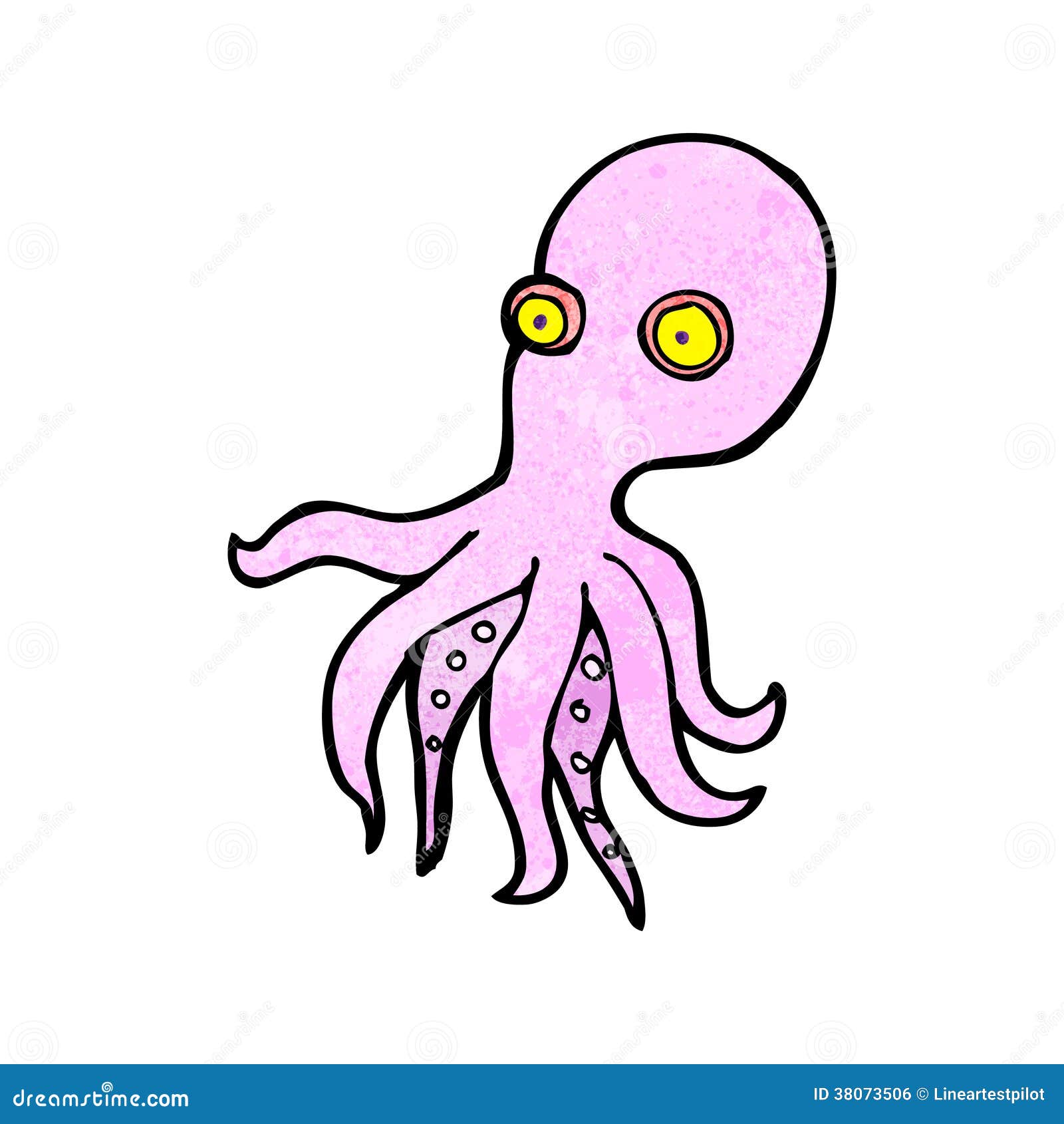 Cartoon octopus stock vector. Illustration of octopus - 38073506