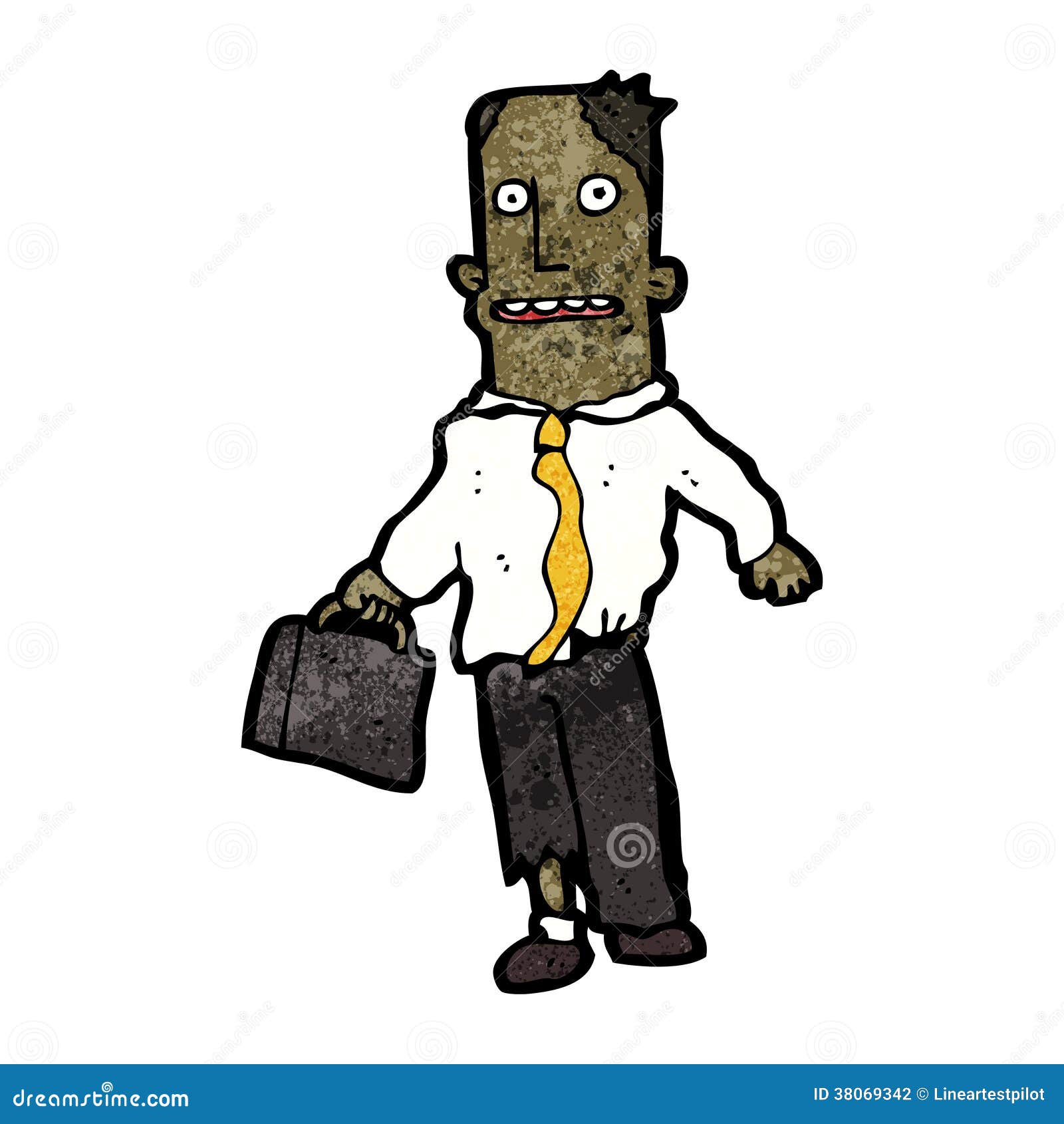 Cartoon Office Guy with Torn Clothes Stock Vector - Illustration of ...
