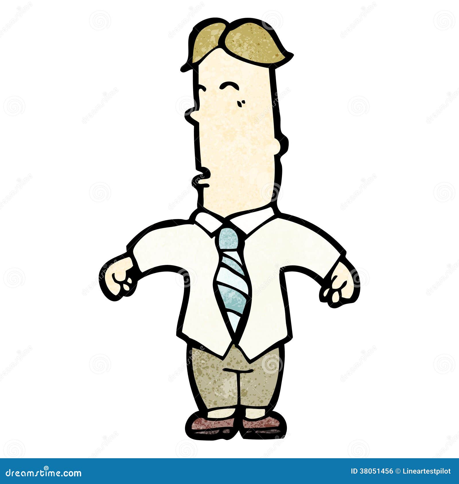 Cartoon office man stock vector. Illustration of hand - 38051456
