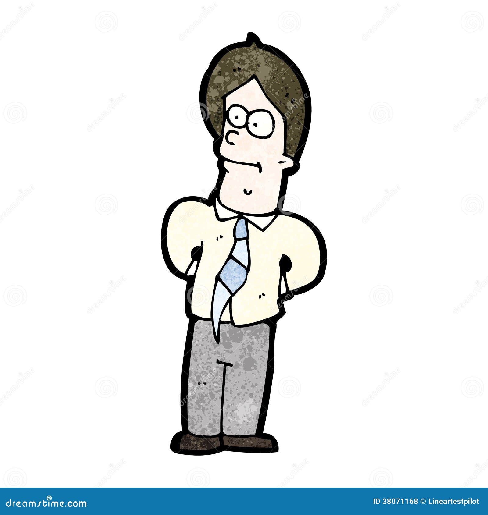 Cartoon office man stock vector. Illustration of character - 38071168