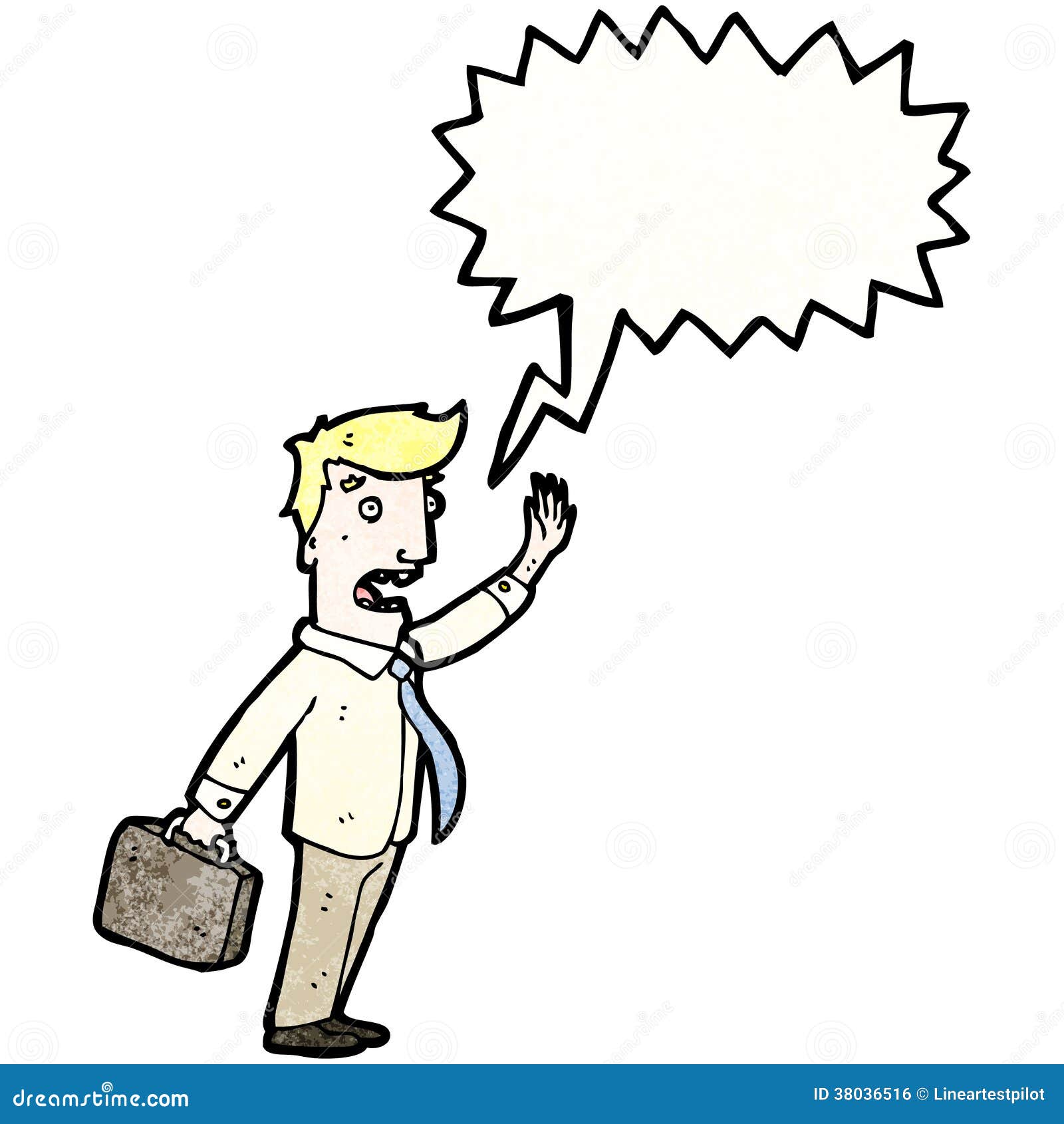 Cartoon Office Man Calling Out Stock Vector - Illustration of artwork ...