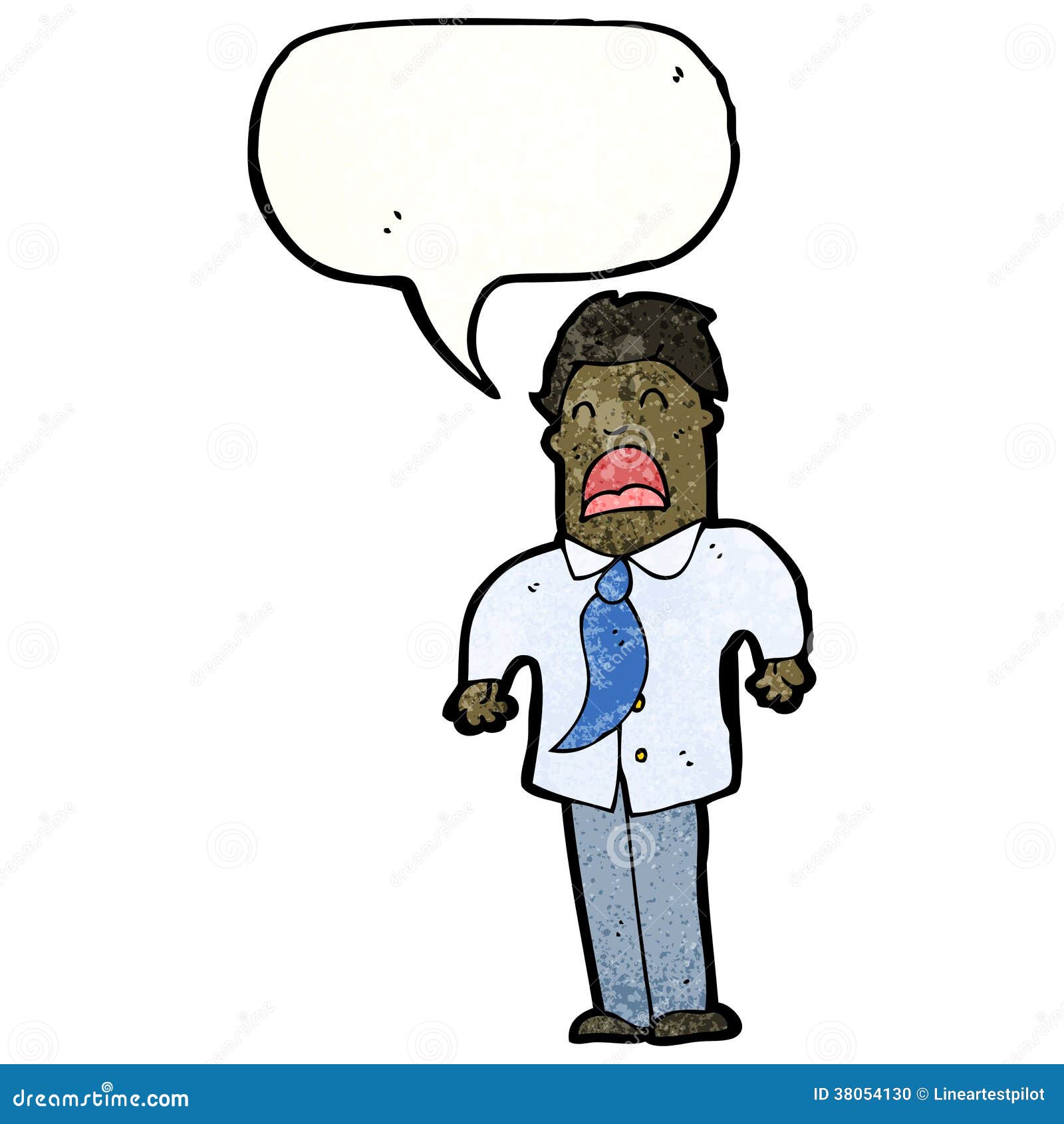 Cartoon Office Man Complaining Stock Vector - Illustration of crazy ...