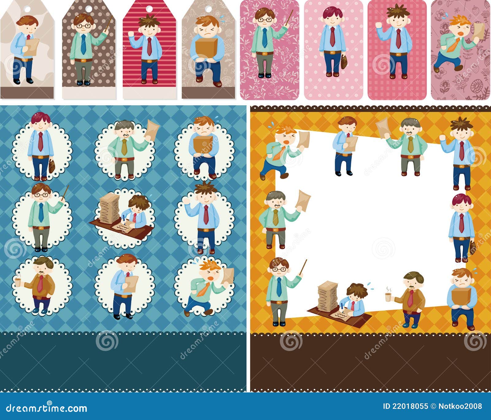 Worker ID Card. Cartoon Vector | CartoonDealer.com #172422955