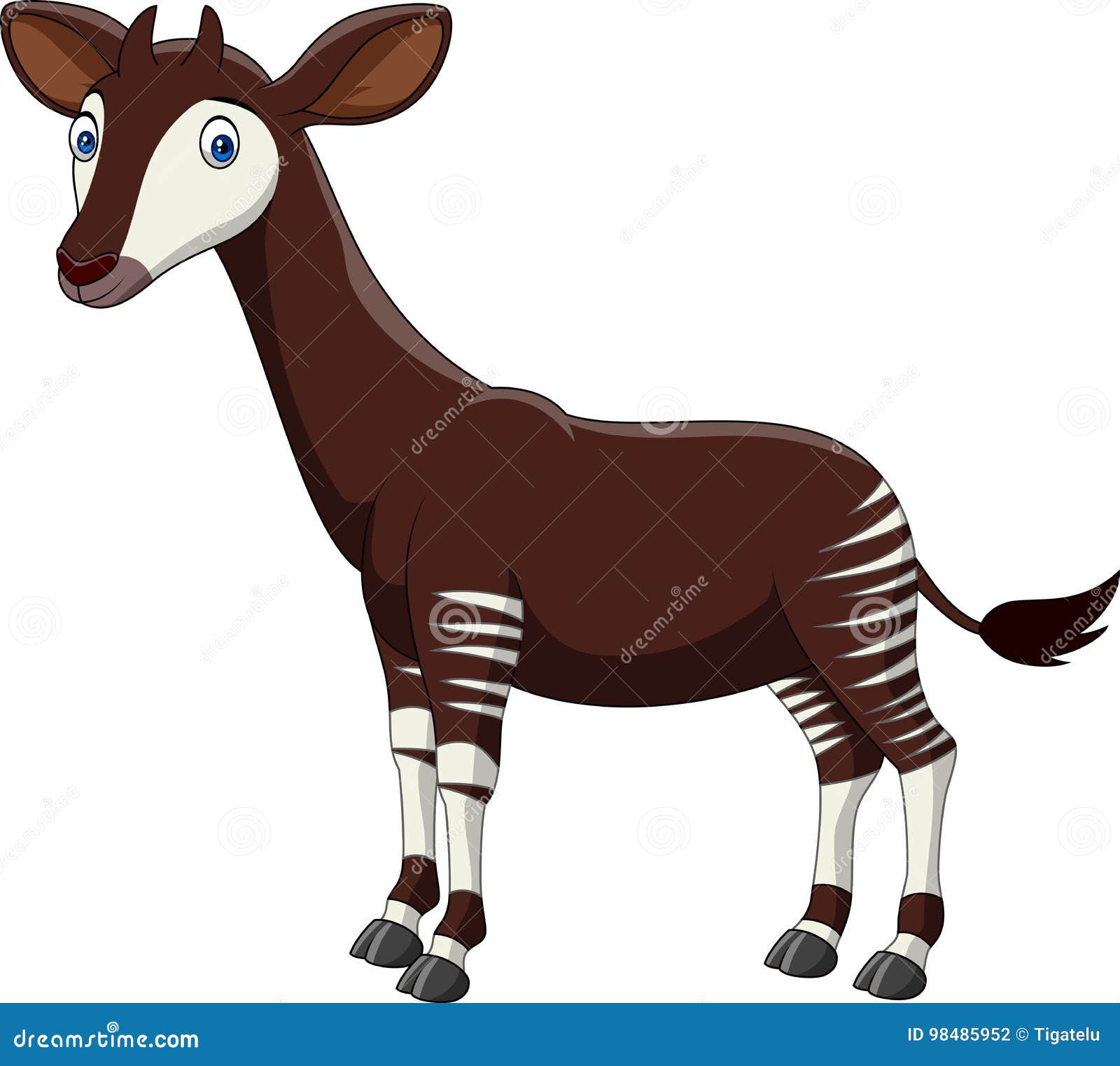 Okapi Drawing Cute