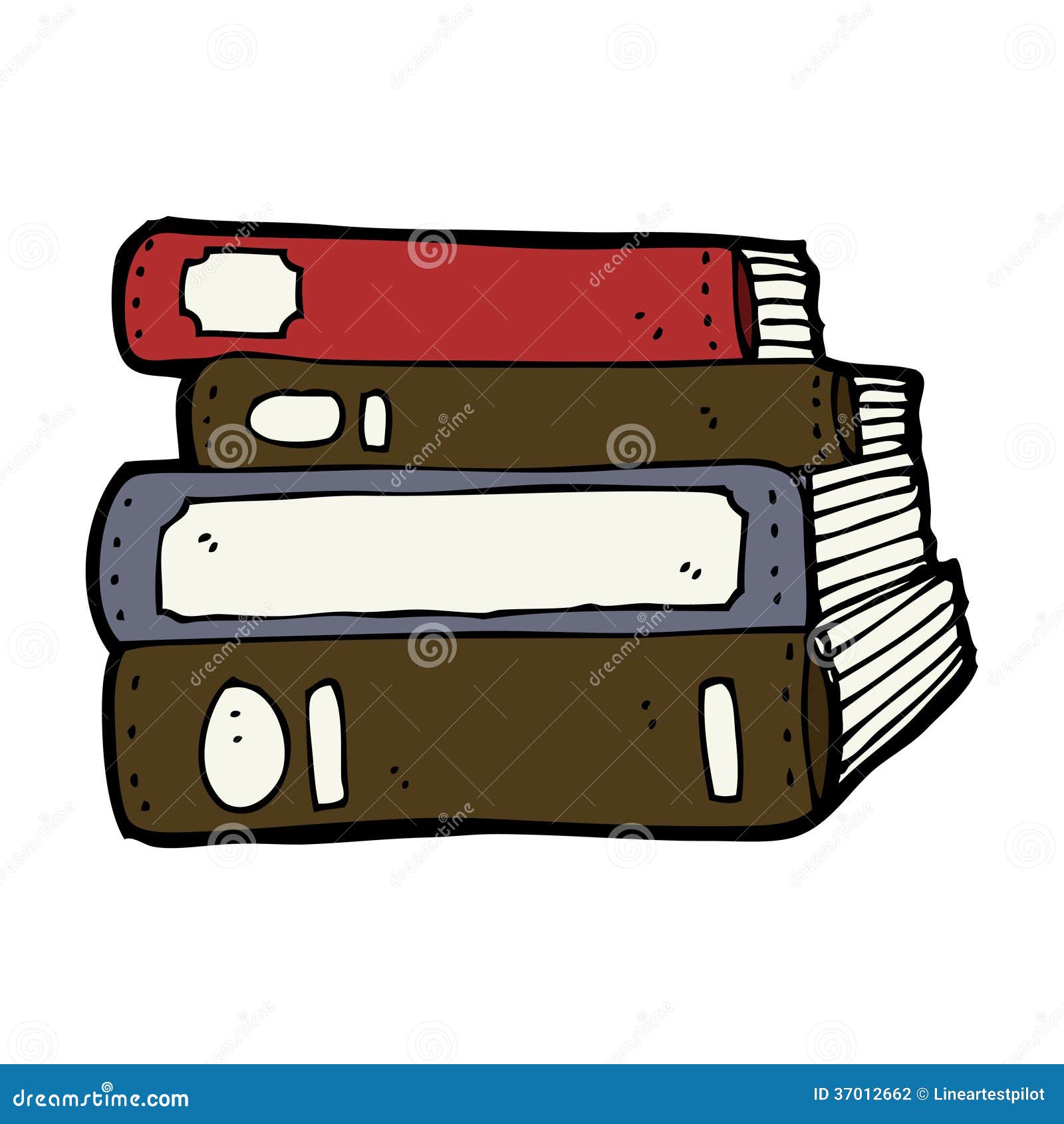 Cartoon old books stock vector. Illustration of cheerful - 37012662