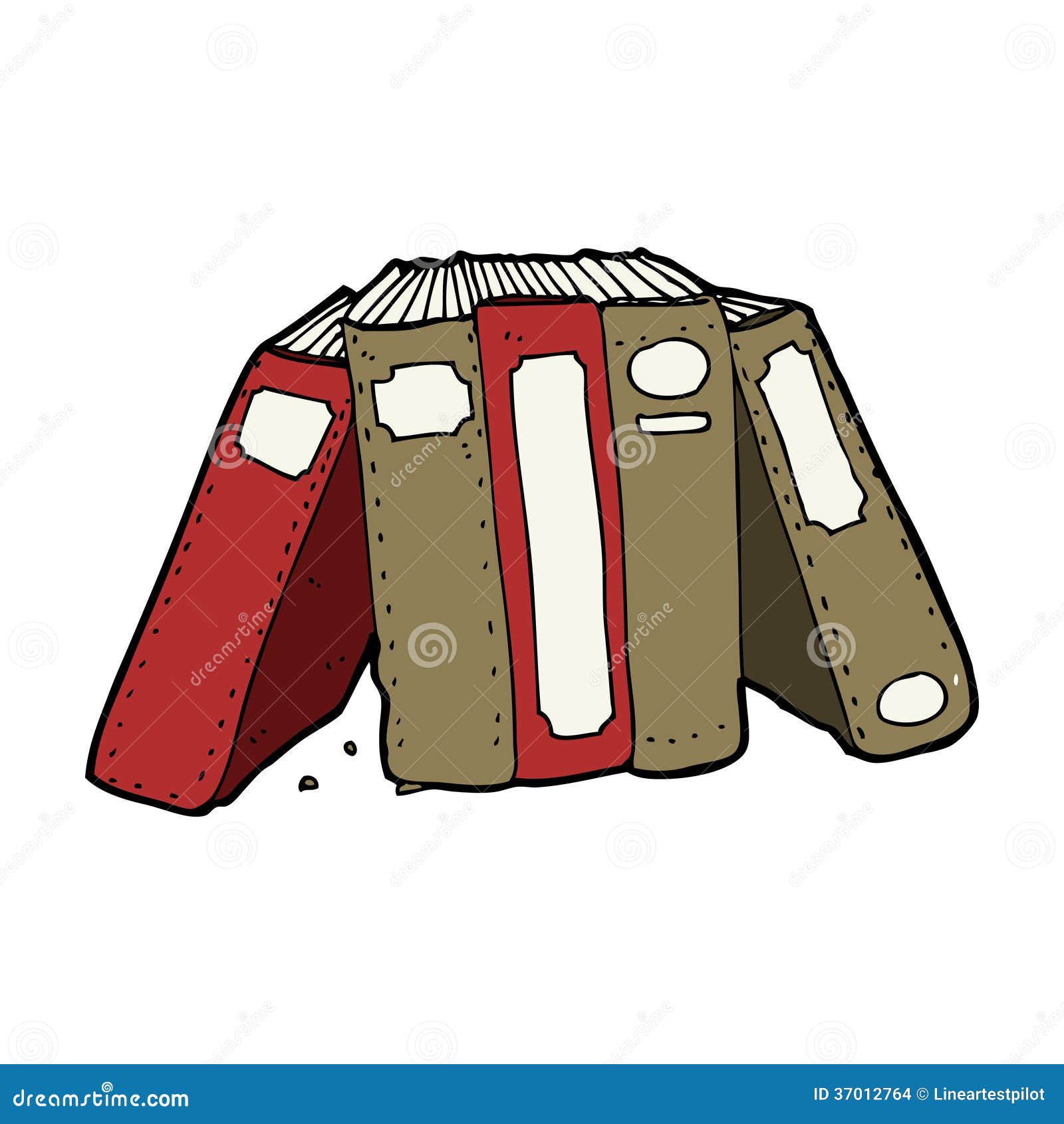 Cartoon old books stock vector. Illustration of simple - 37012764