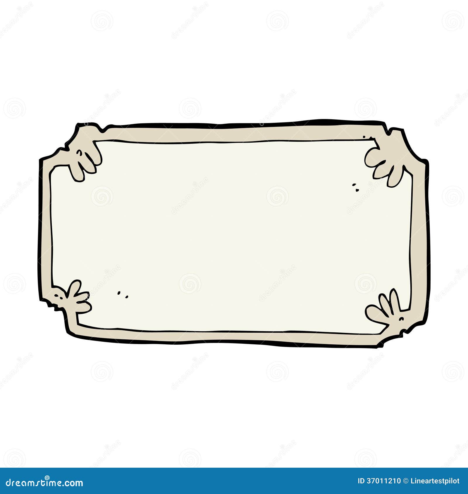 Cartoon old frame banner stock vector. Illustration of design - 37011210