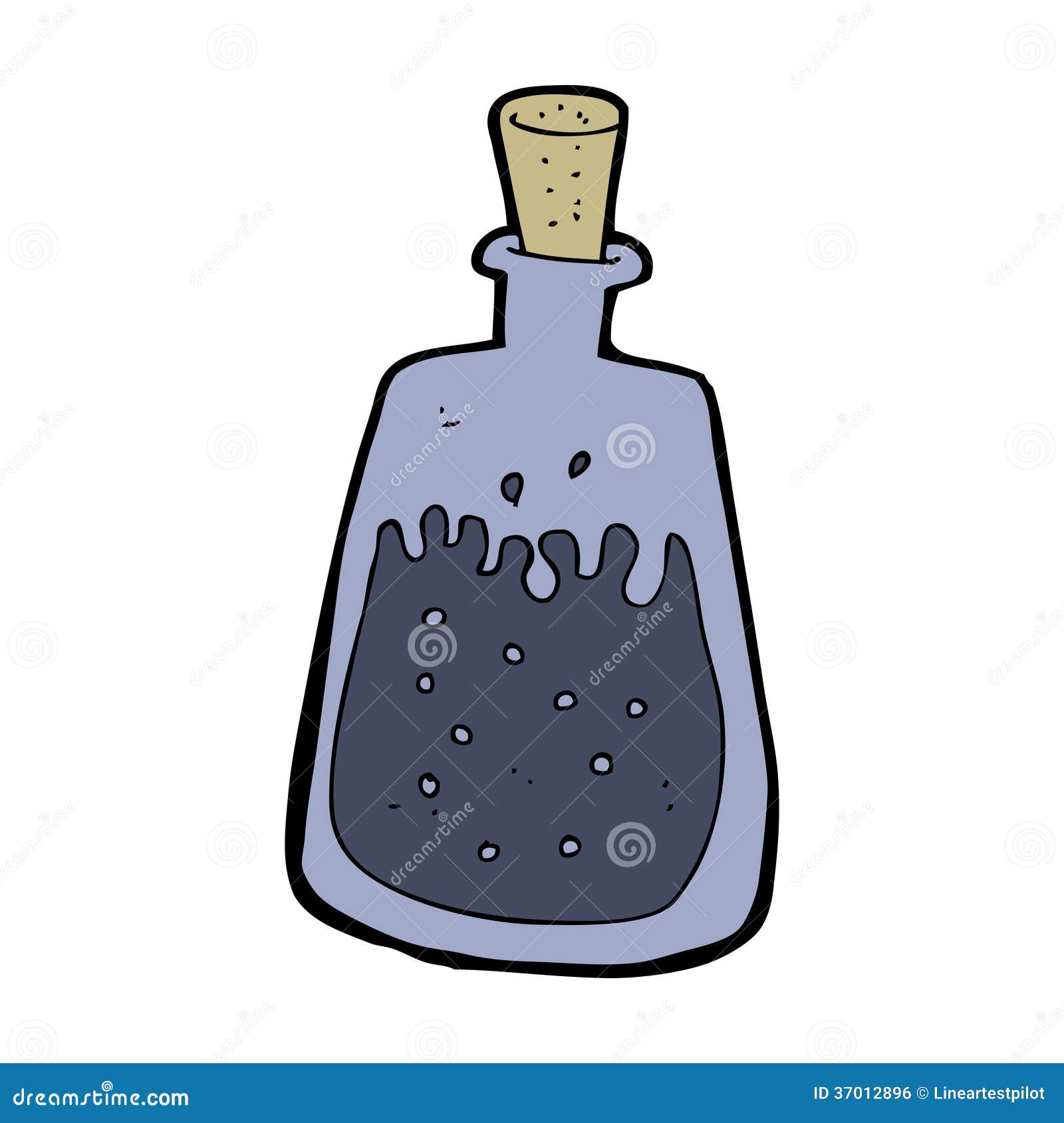 Cartoon old ink pot stock vector. Illustration of character - 37012896