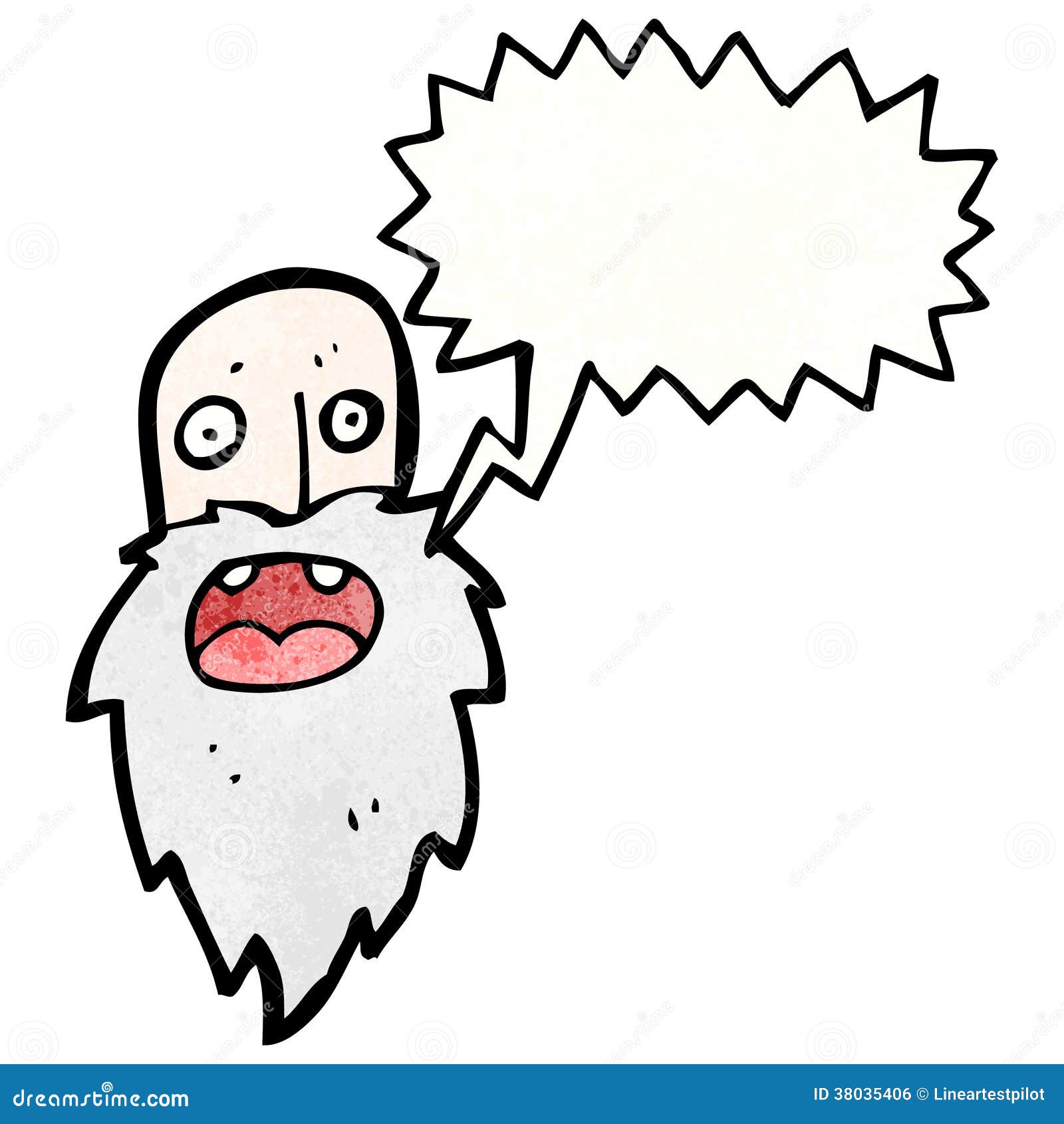 Cartoon old man shouting stock vector. Illustration of talking - 38035406