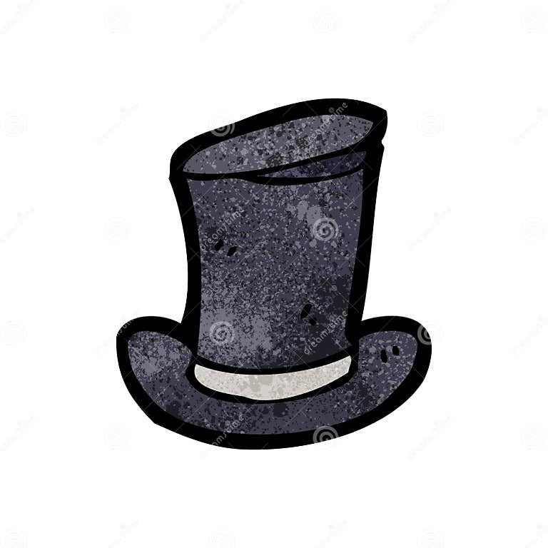 Cartoon old top hat stock vector. Illustration of funny - 38068114