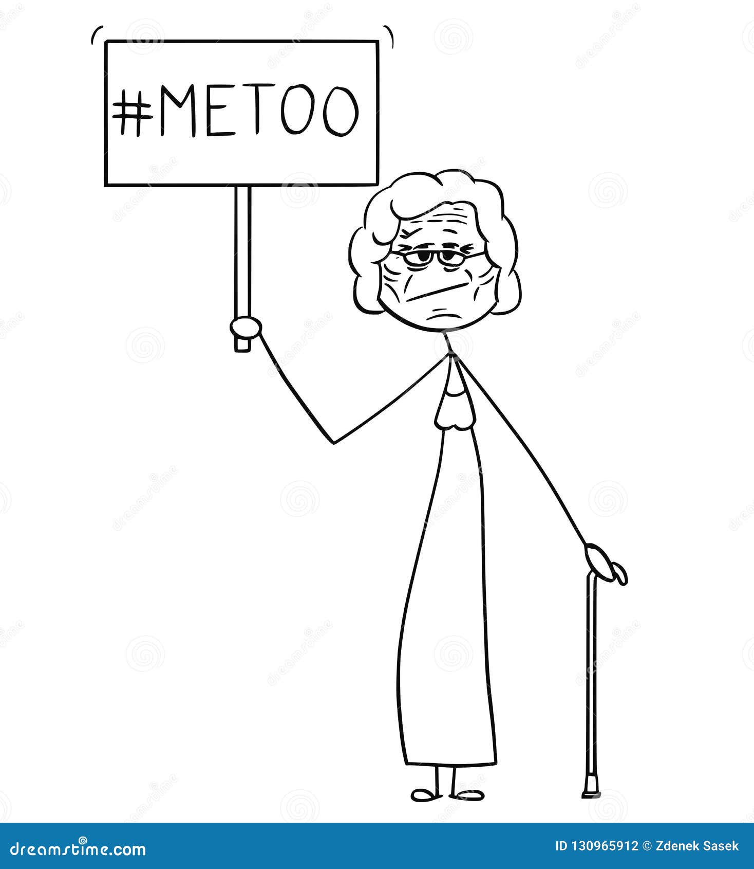 Metoo Me Too Movement Pop Art Style Banner With Woman Face Cartoon